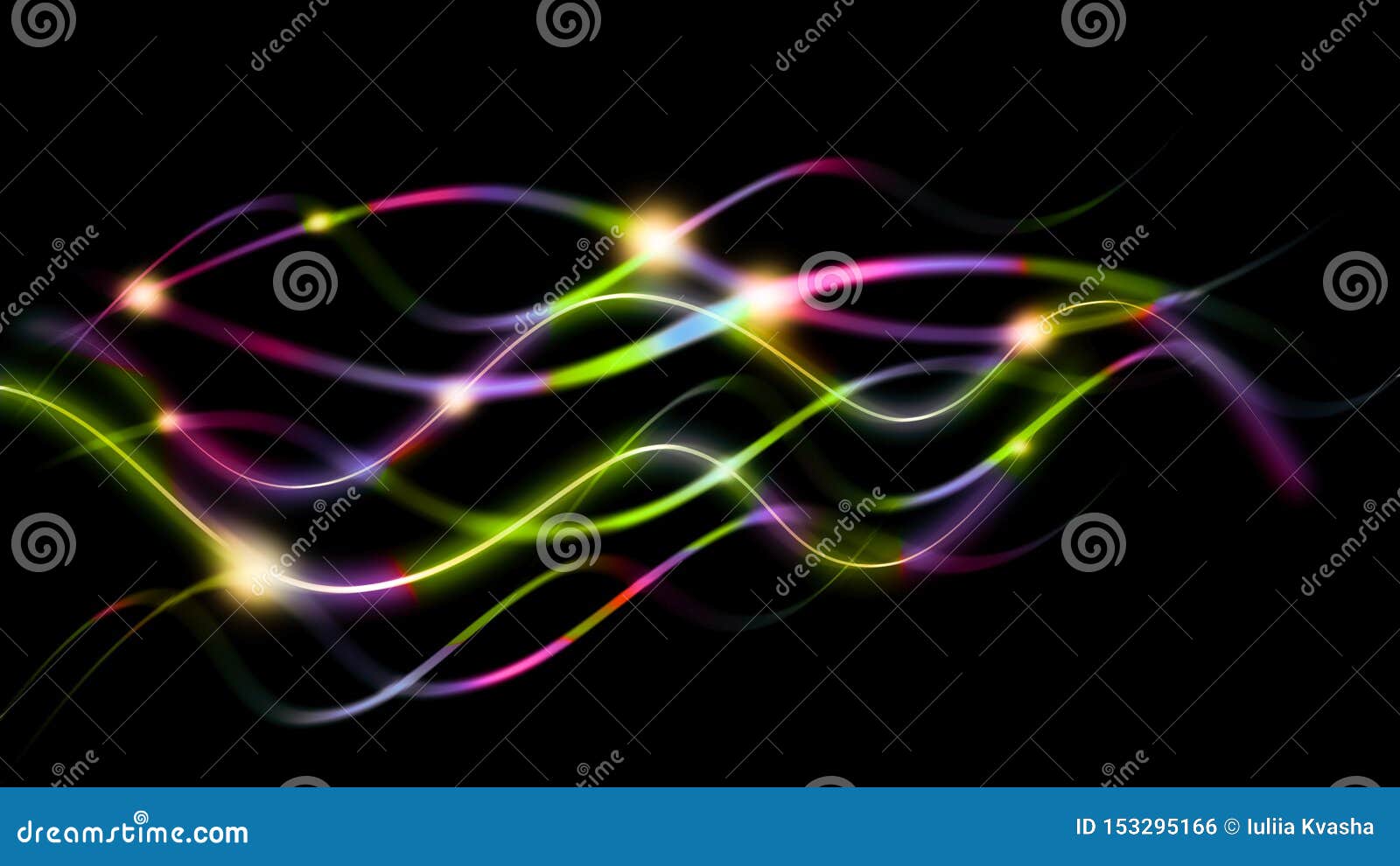 Abstract Colored Background, Abstract Lines Twisting into Beautiful ...