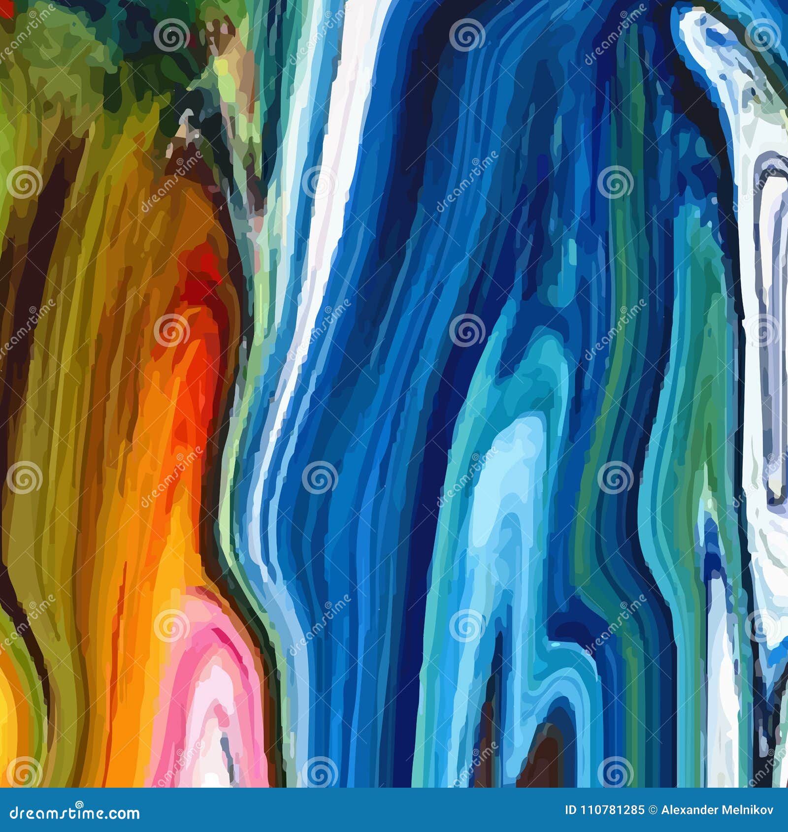 Abstract Colored Background, Similar To Spilled Paints Stock Vector ...