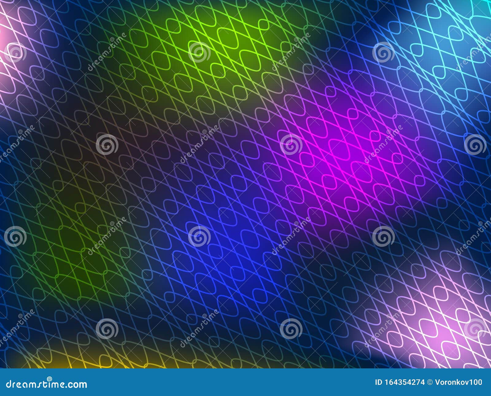 Abstract Colored Background with Sinuous Lines. Vector Illustration ...