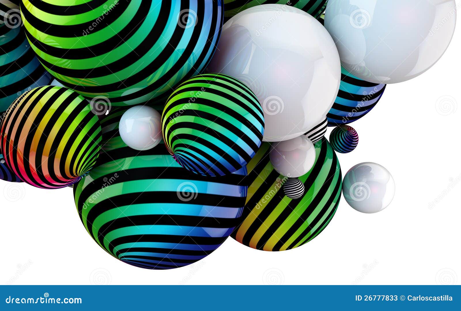 Abstract colored balls stock illustration. Illustration of concept ...
