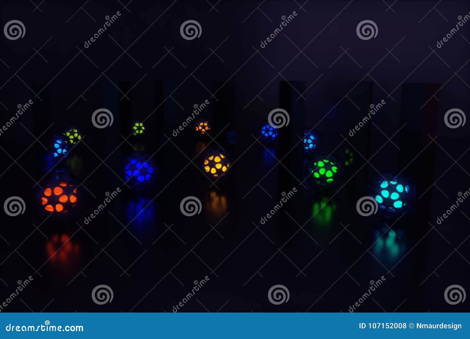 Abstract colored balls stock photo. Image of digital - 107152008