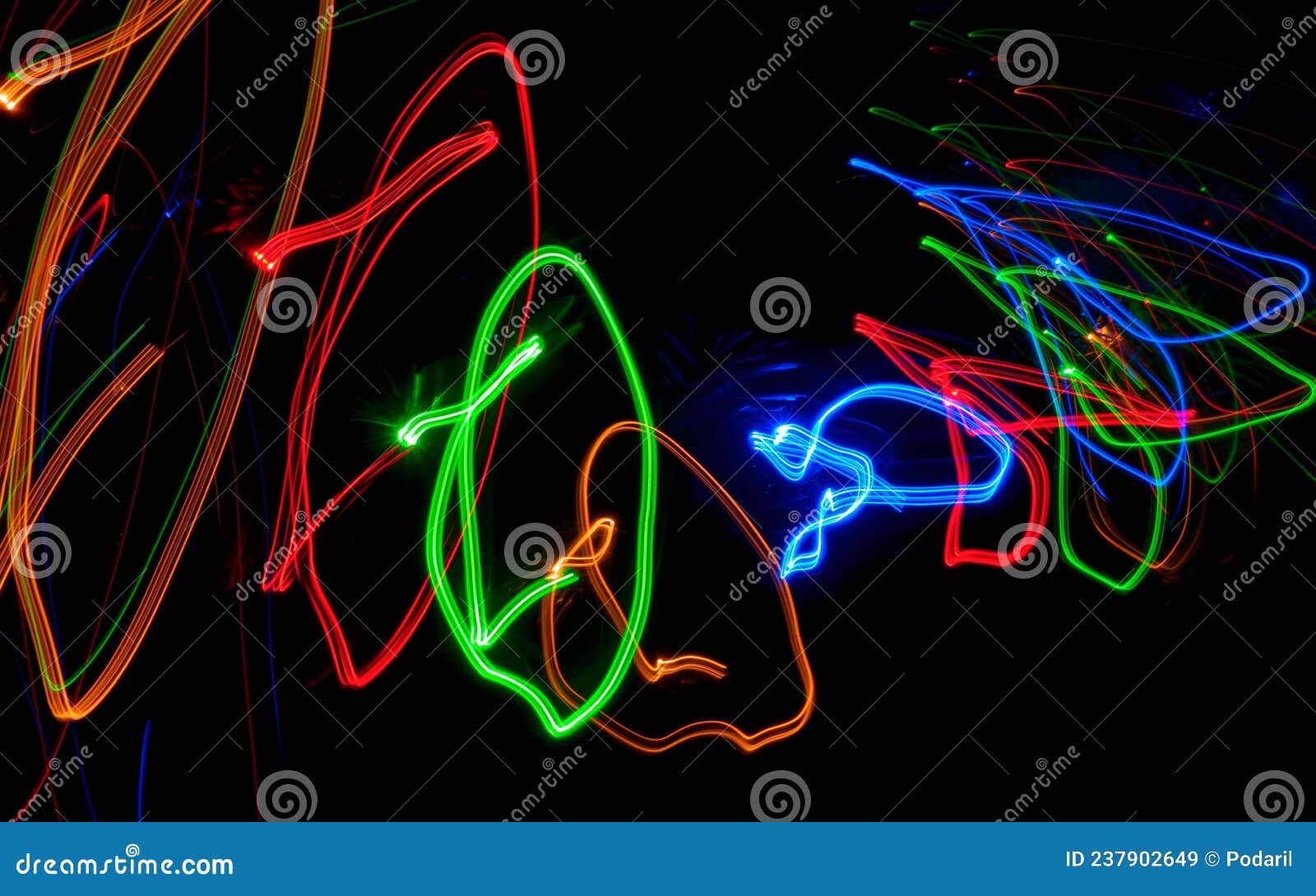 Abstract light drawing stock image. Image of decor, colorful - 237902649