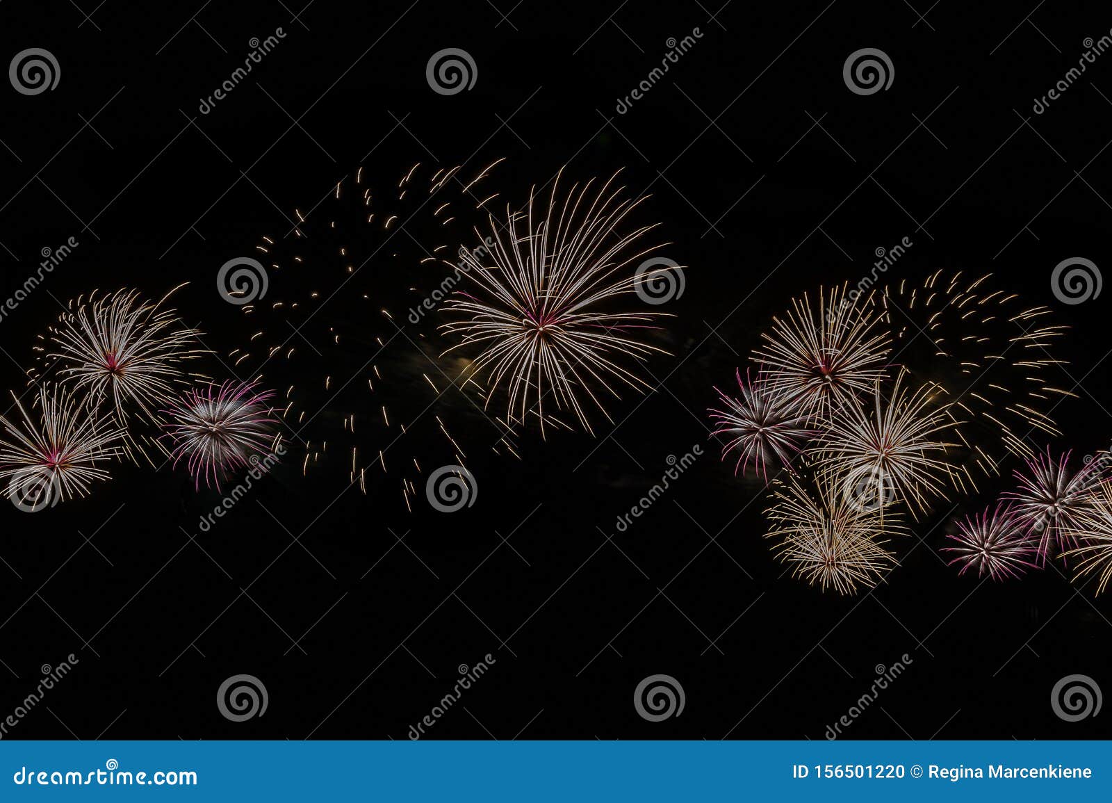 Abstract Colored Firework Background with Free Space for Text. Stock ...