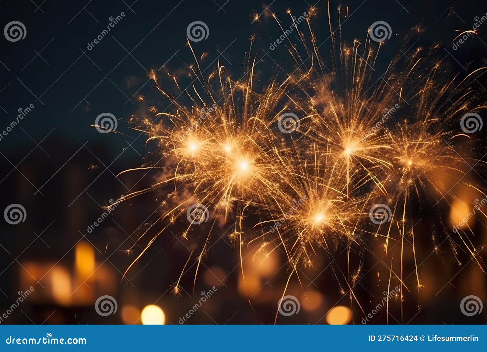 Abstract Colored Firework Background with Free Space for Text Stock ...