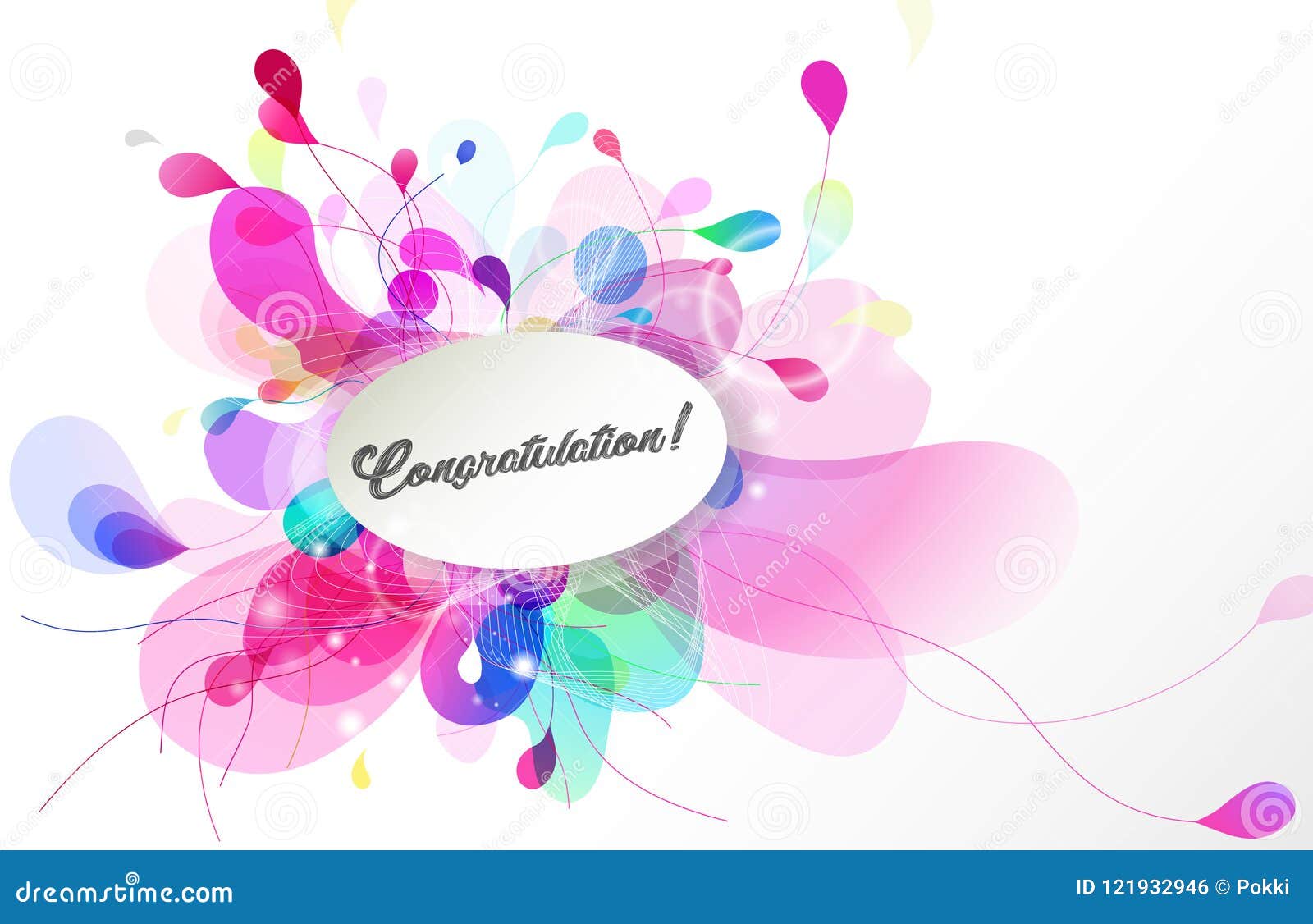 Background For A Congratulation Vector Illustration | CartoonDealer.com ...