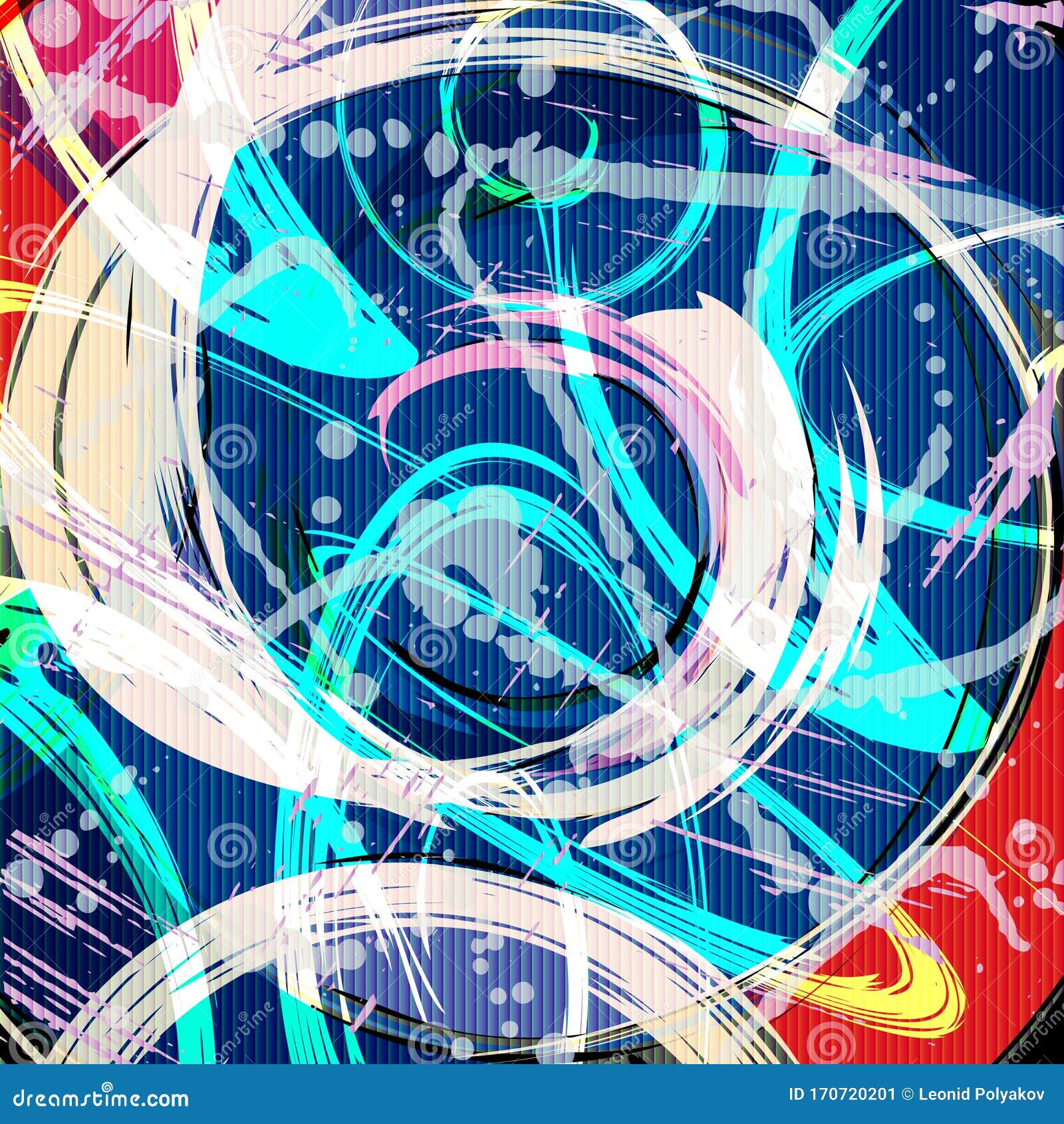 Abstract Colored Graffiti Background Stock Vector - Illustration of ...