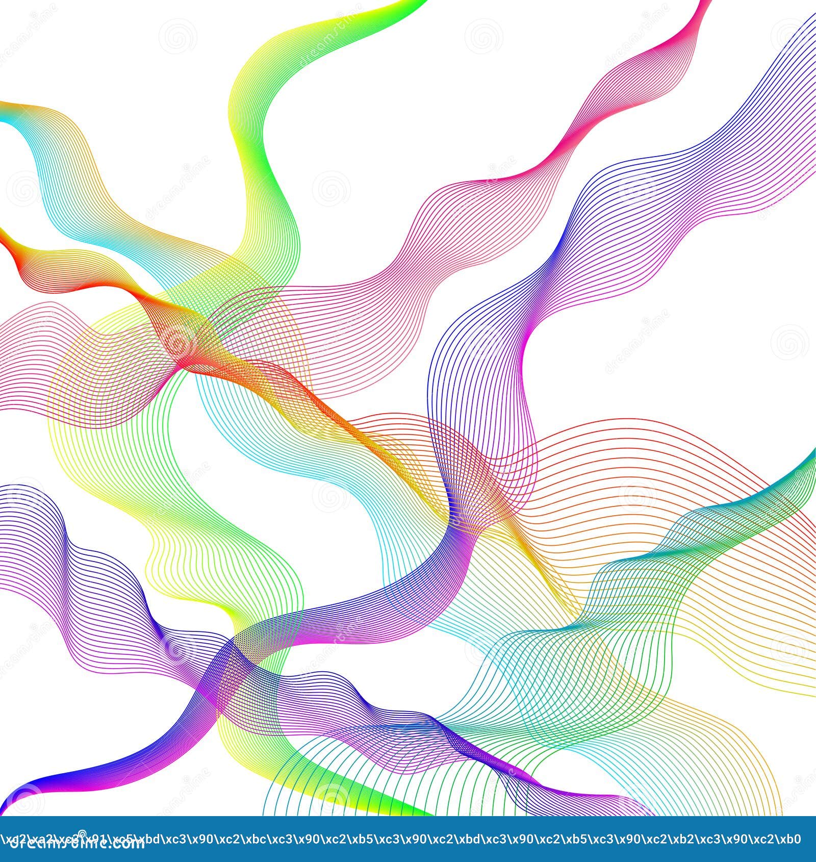 Abstract colored lines stock vector. Illustration of style - 233052221