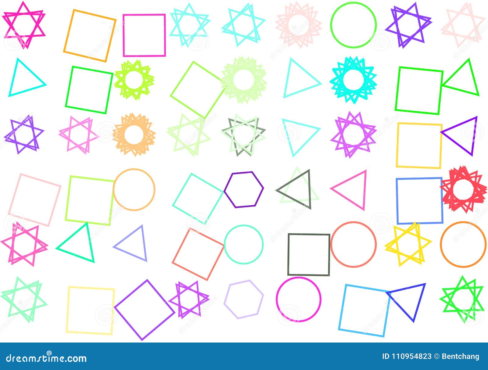 Pattern of Shape Illustrations Background. Stock Vector - Illustration ...