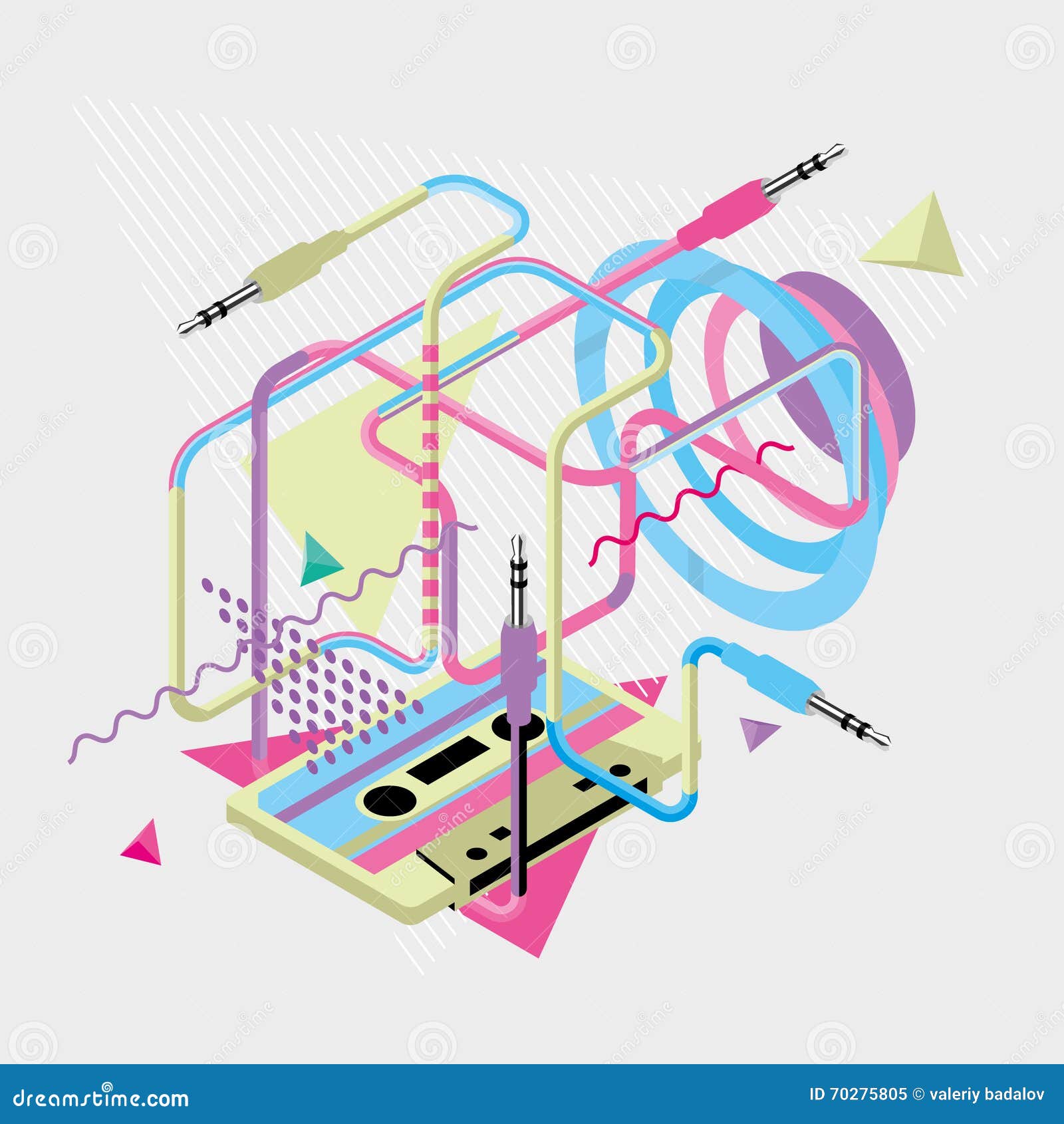 Abstract Colored Modern Geometric Background Stock Vector ...