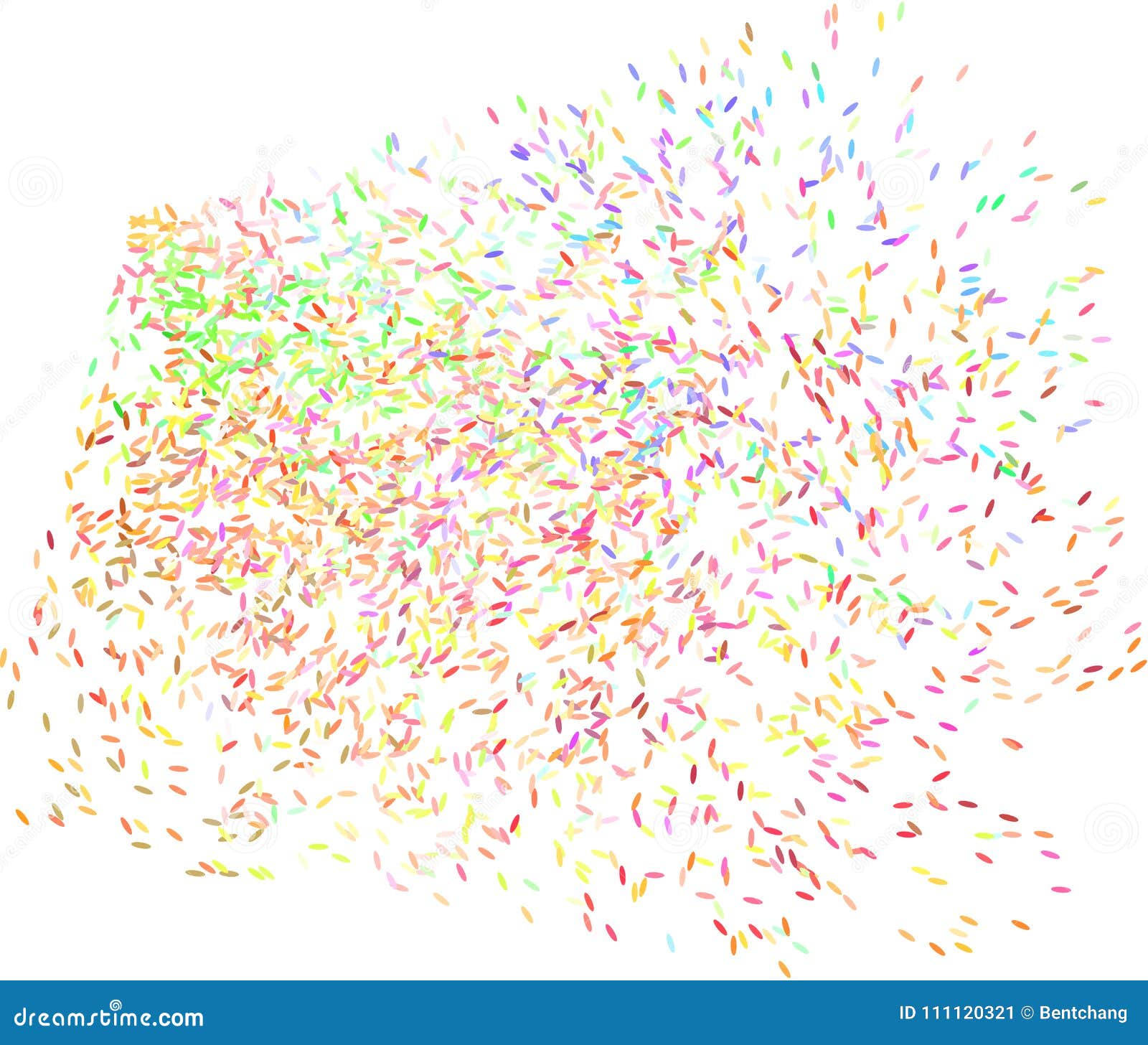 Abstract Colored Motion, Particle or Random Shape Pattern. Motion ...