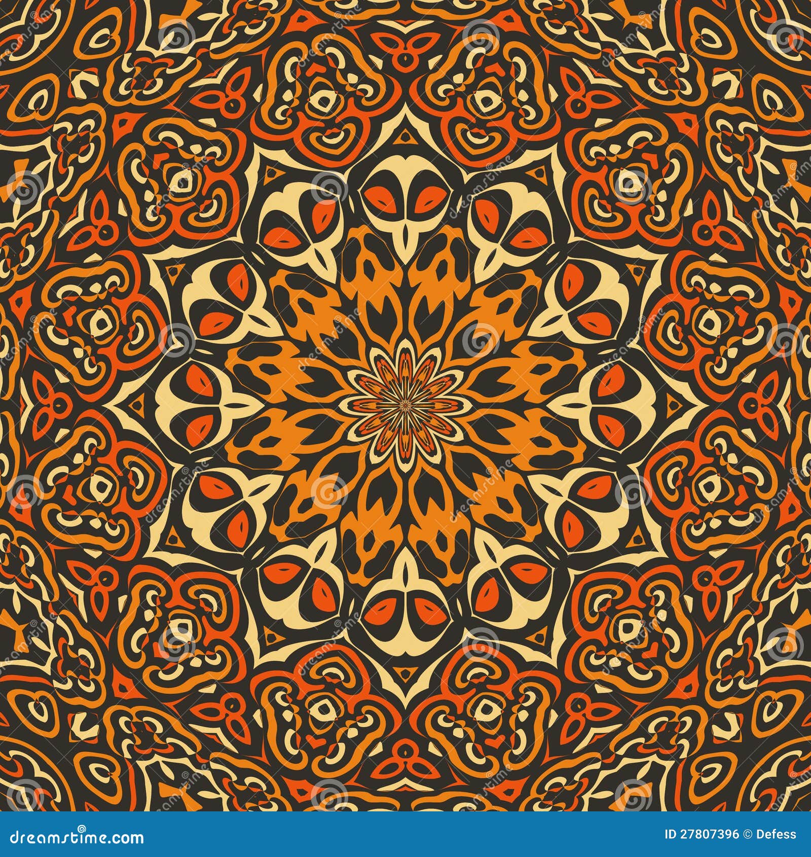 Abstract colored ornament. stock illustration. Illustration of ...