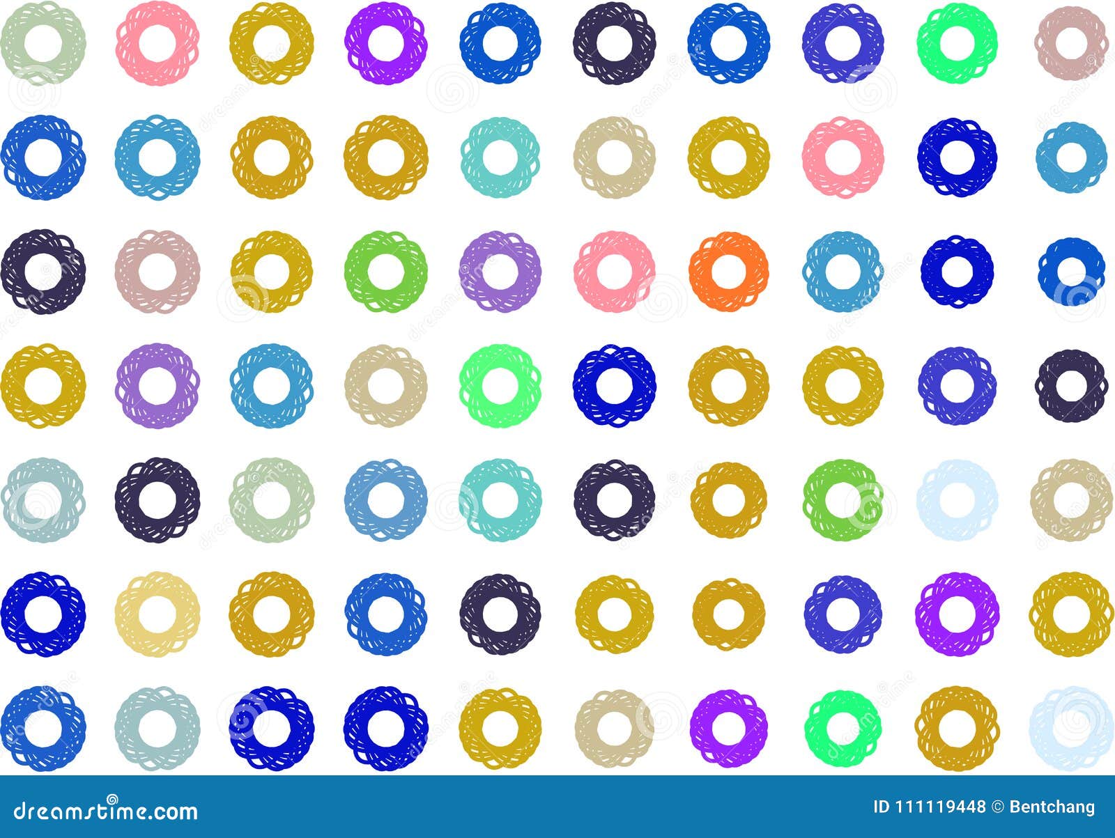 Abstract Colored Oval & Mixed Shape Pattern. Details, Repeat, Canvas ...