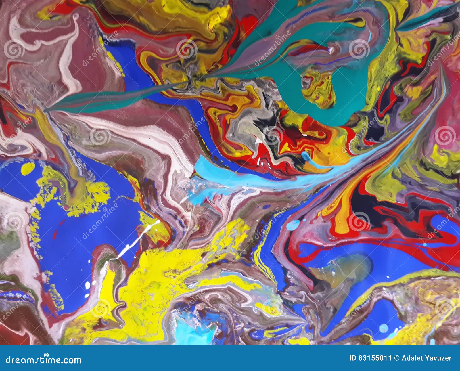 Abstract Colored Painting Design Illustration Editorial Photo - Image ...