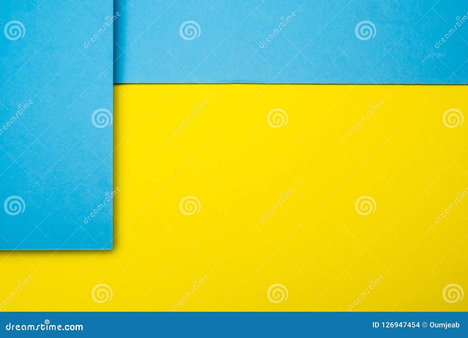 Abstract Colored Paper Blue Yellow Background Stock Photo - Image of ...