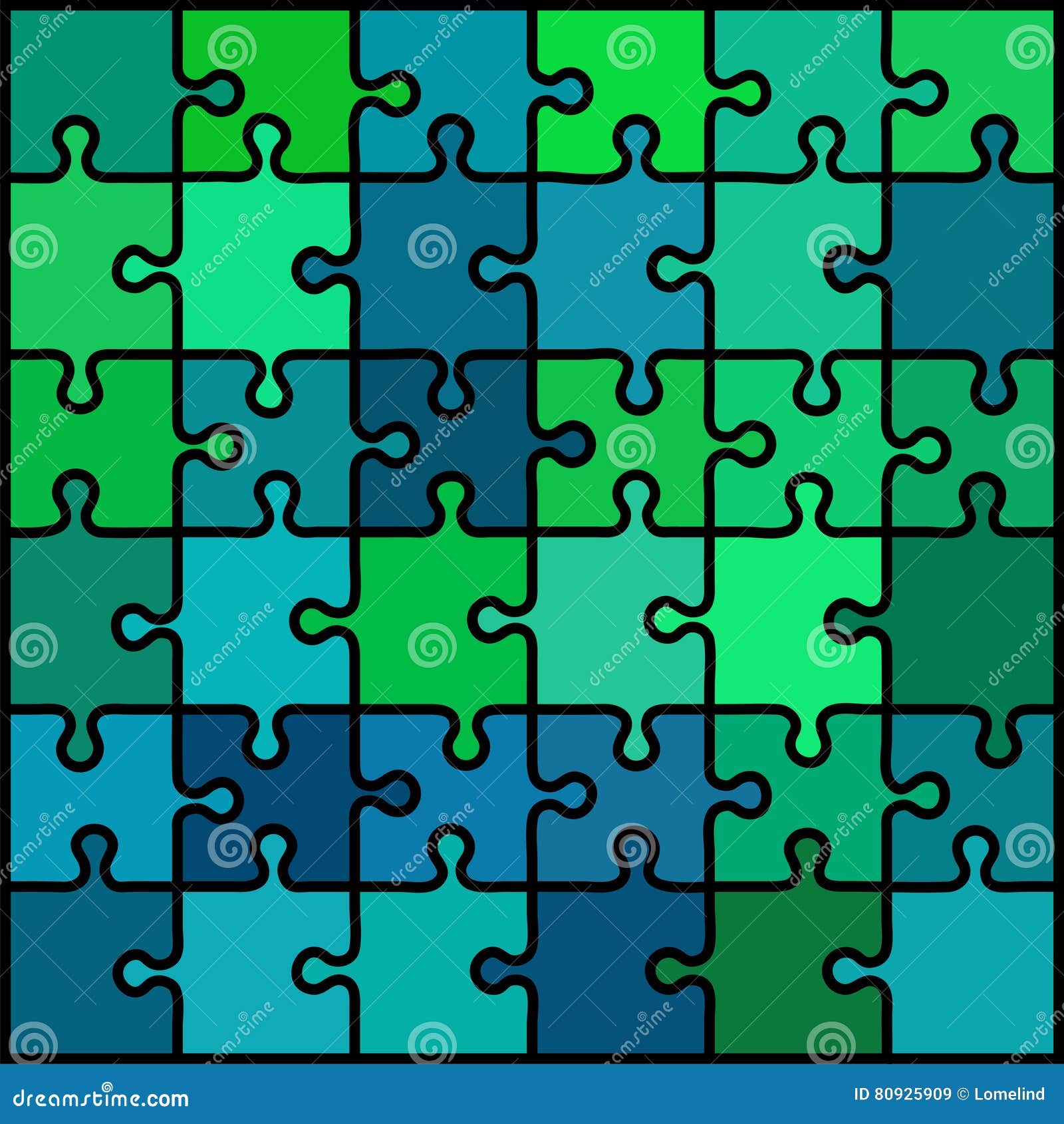 Abstract Colored Puzzle Background Stock Illustration - Illustration of ...