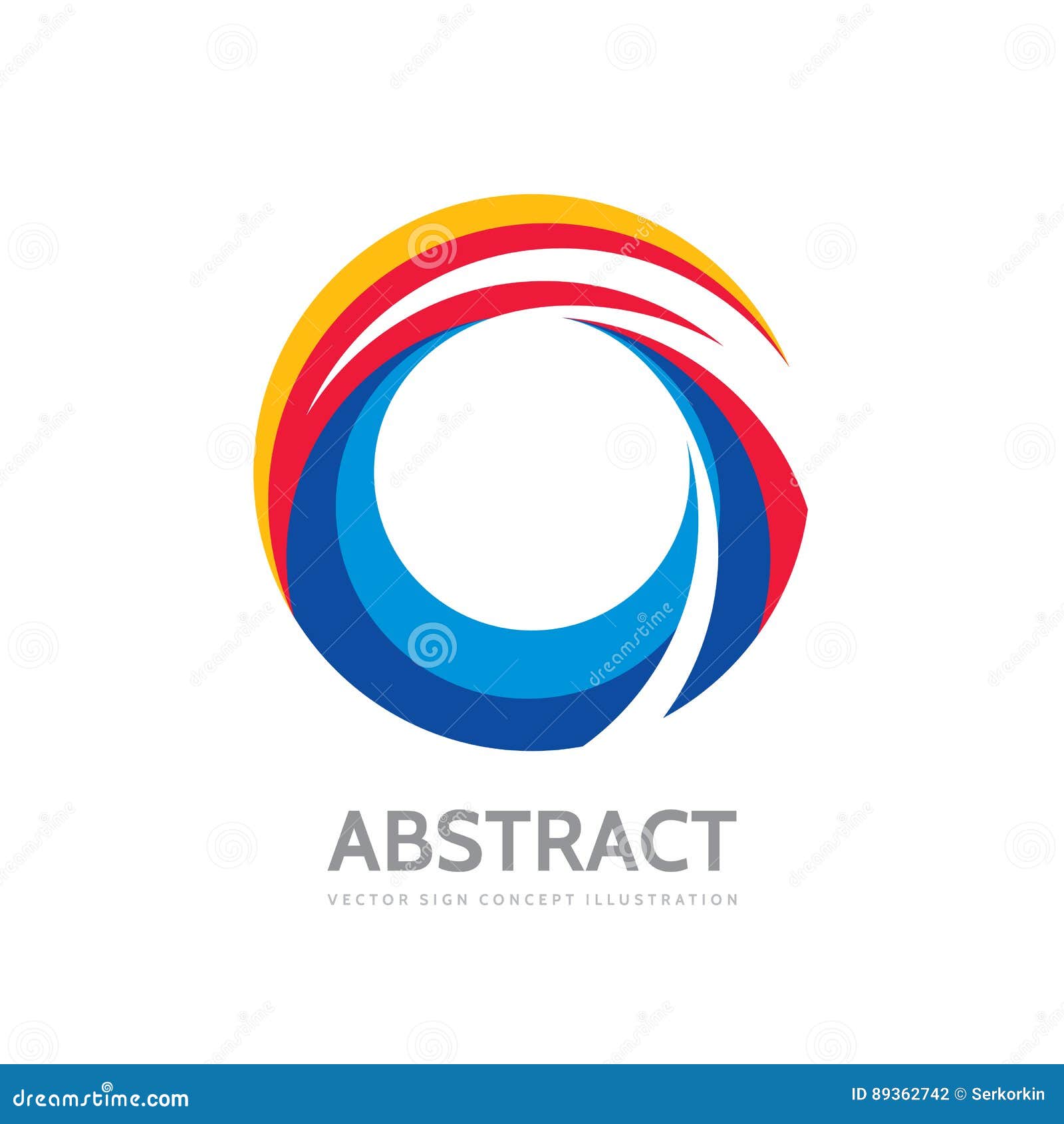 Abstract Colored Ring - Vector Logo Template Concept Illustration ...
