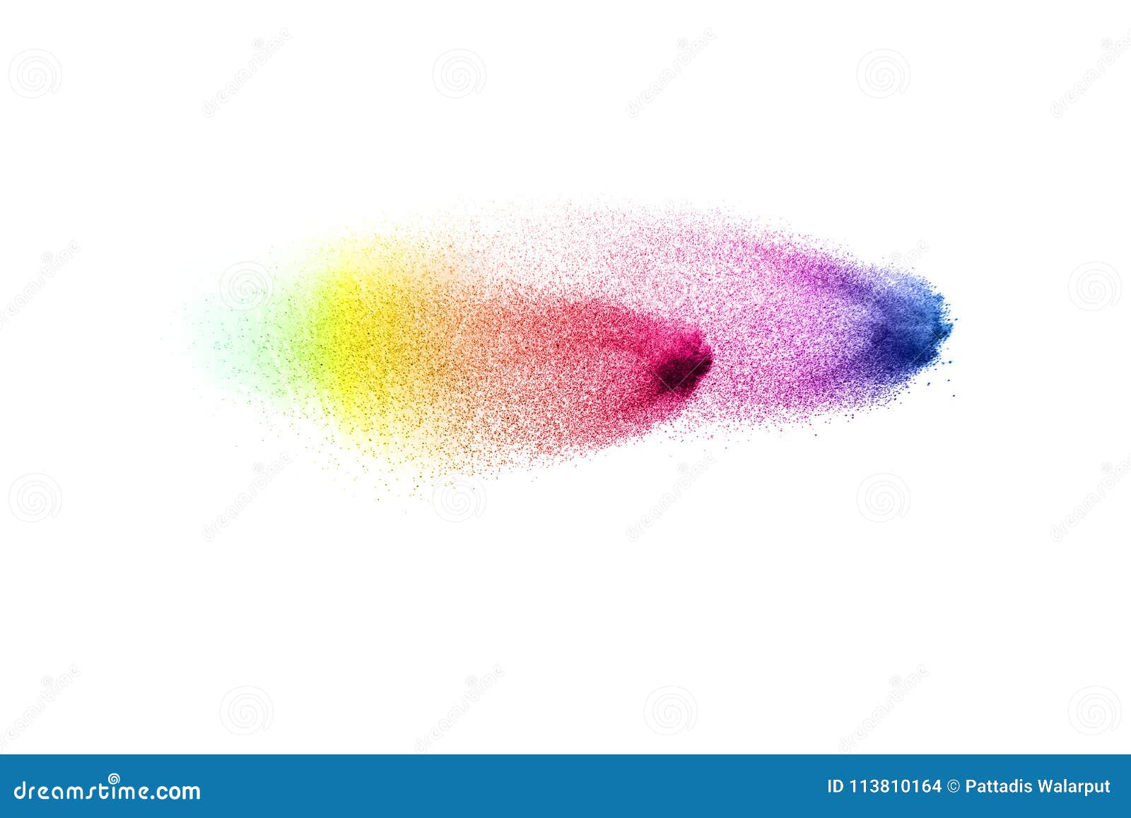 Abstract Colored Sand Splash on White Background Stock Photo - Image of ...