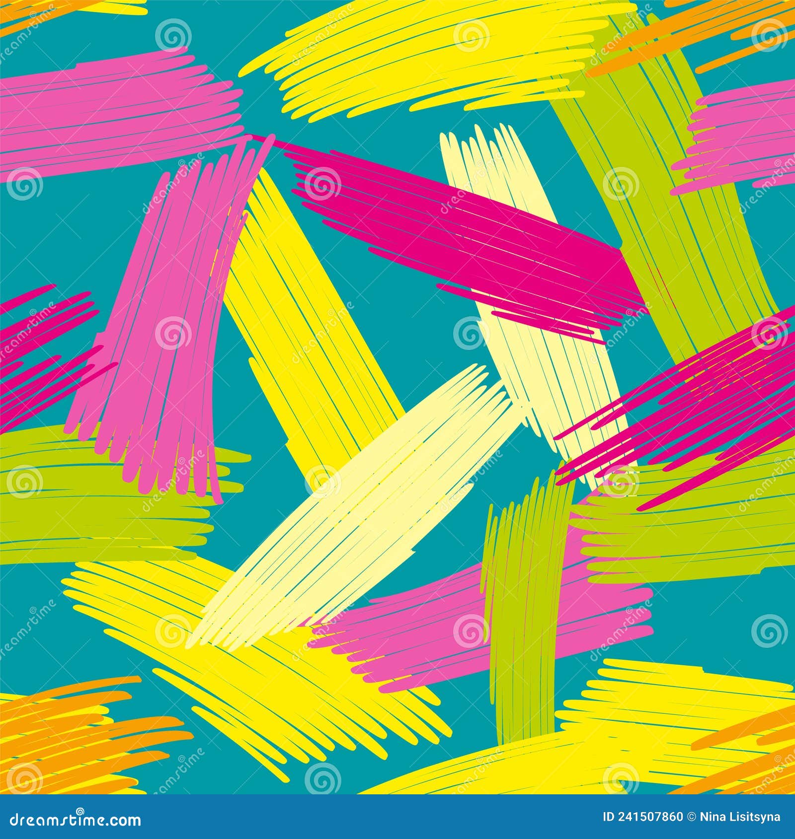 Multicolored Doodles are Drawn Stock Vector - Illustration of pattern ...