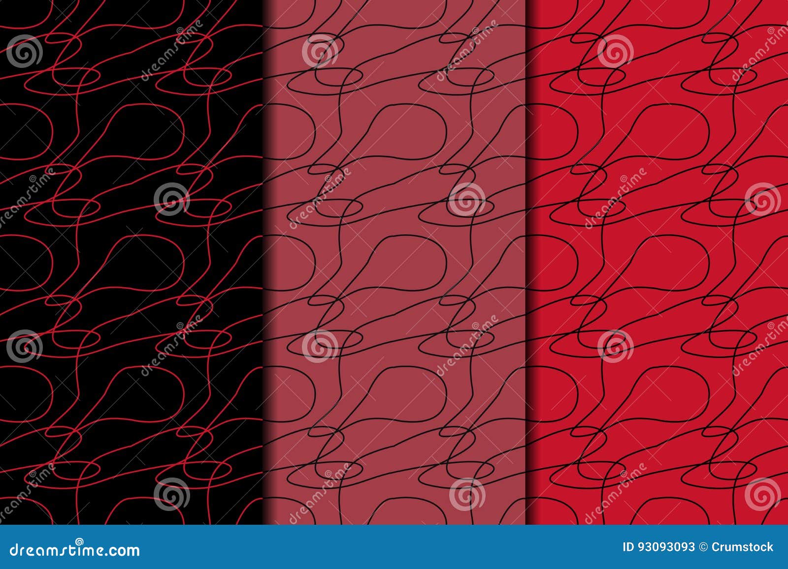 Abstract Colored Seamless Pattern. Black and Red Colored Wallpapers ...