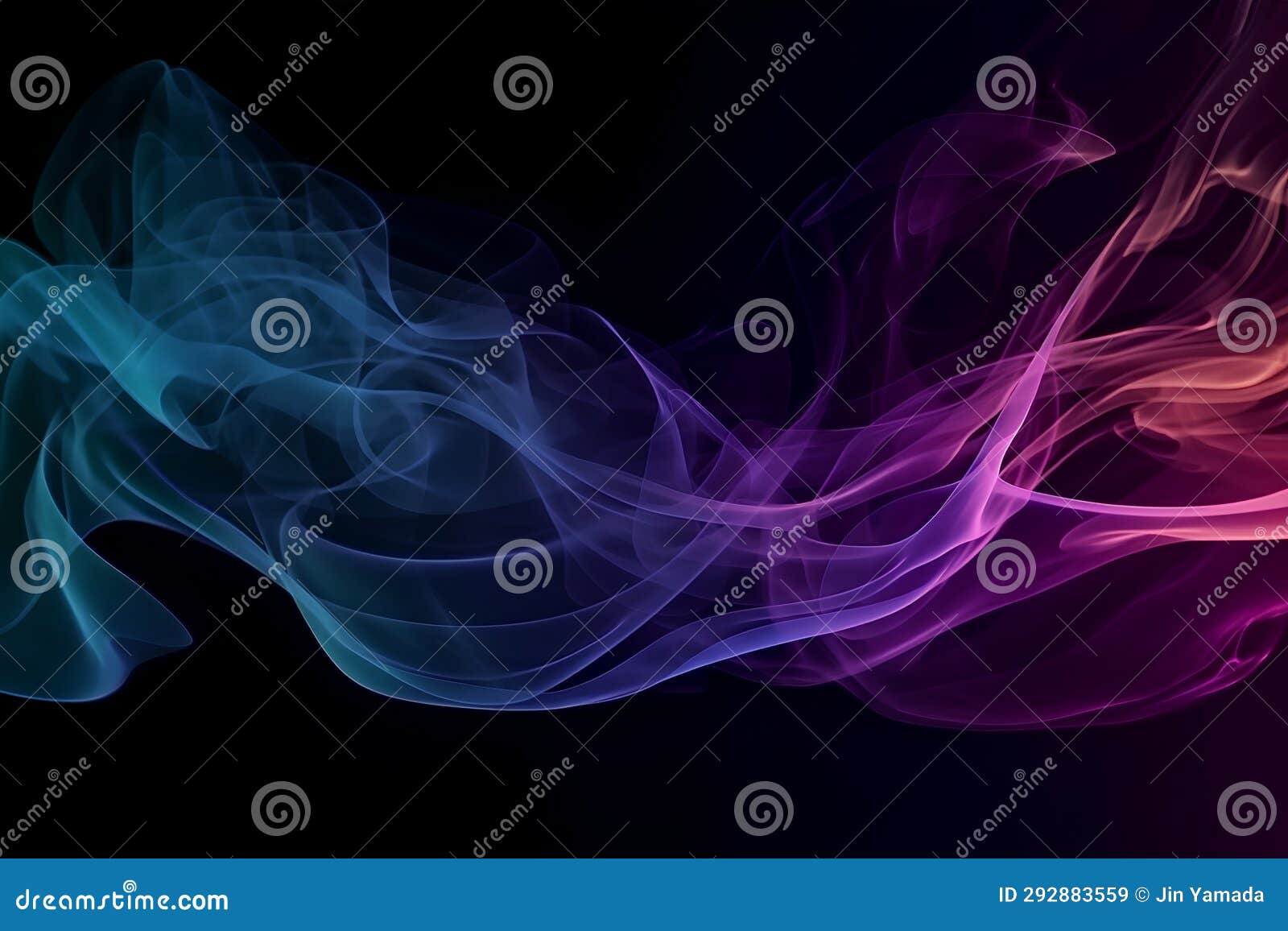 Abstract Colored Smoke on a Black Background, Eps10 Vector Stock ...