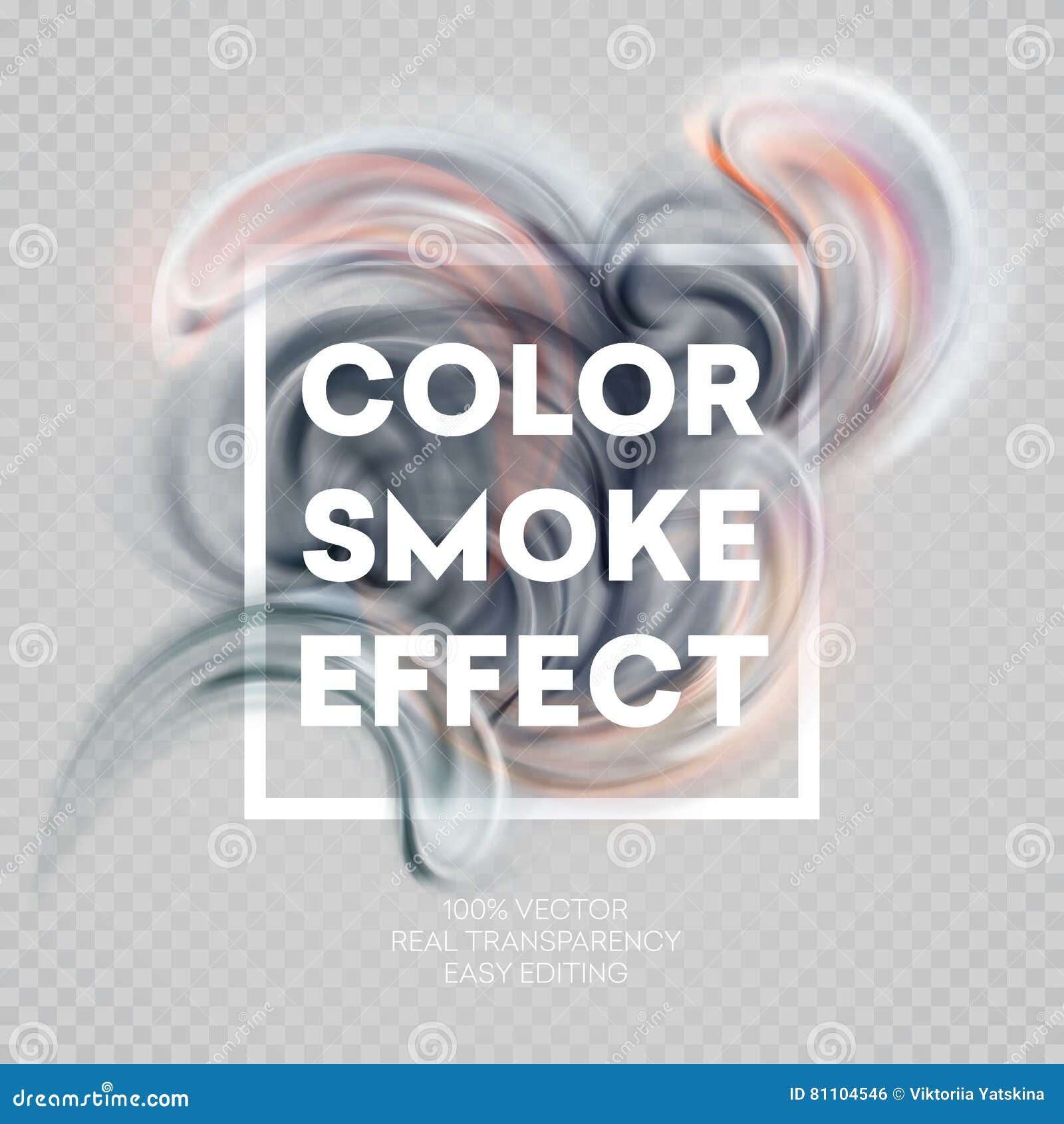 Abstract Colored Smoke Effect Background Design. Vector Illustration ...