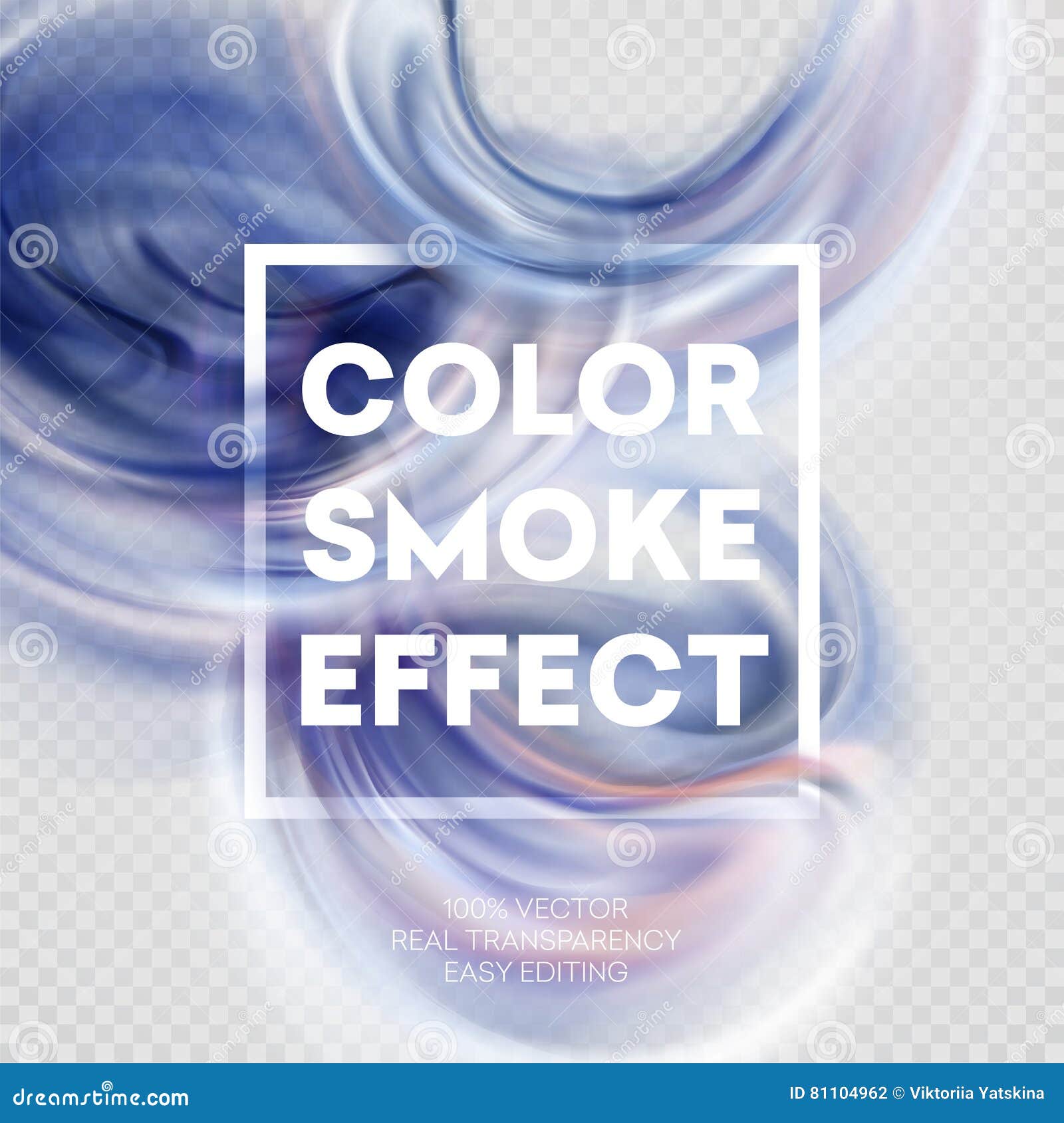 Abstract Colored Smoke Effect Background Design. Vector Illustration ...