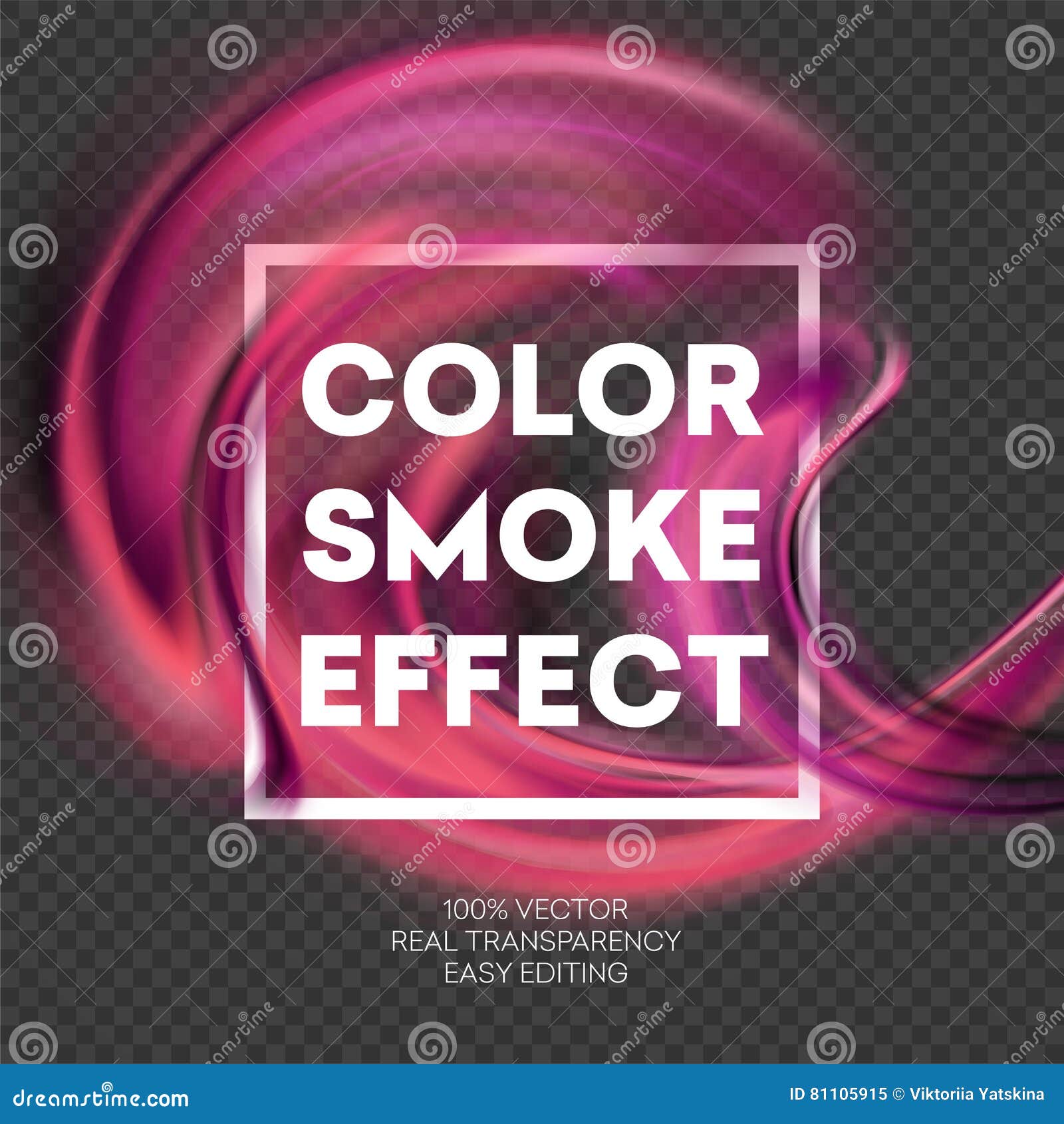 Abstract Colored Smoke Effect Background Design. Vector Illustration ...