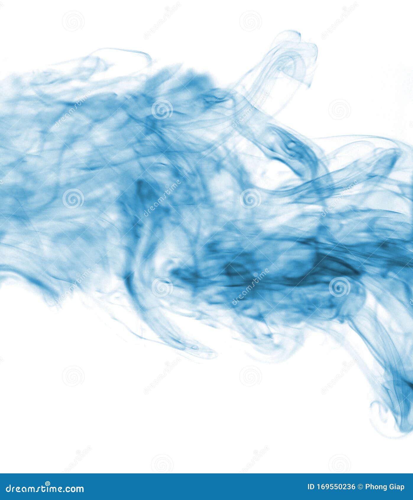 Abstract Colored Smoke Isolated in Black Background. Stock Photo ...