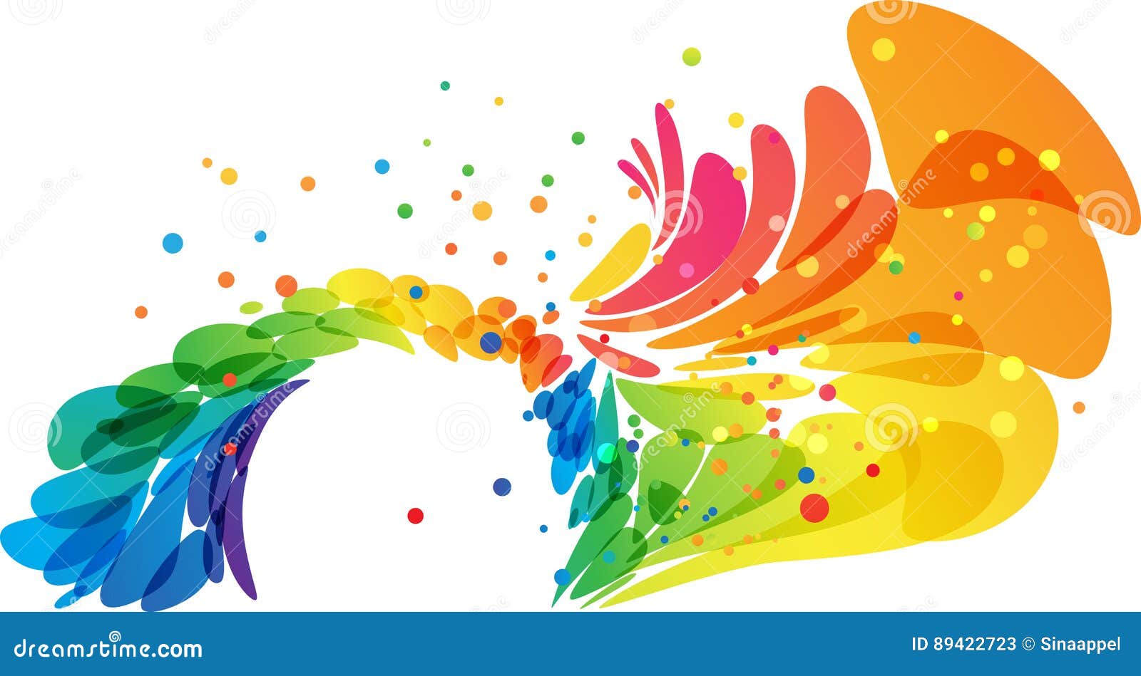 Abstract Colored Splash Circle Frame Stock Vector - Illustration of ...