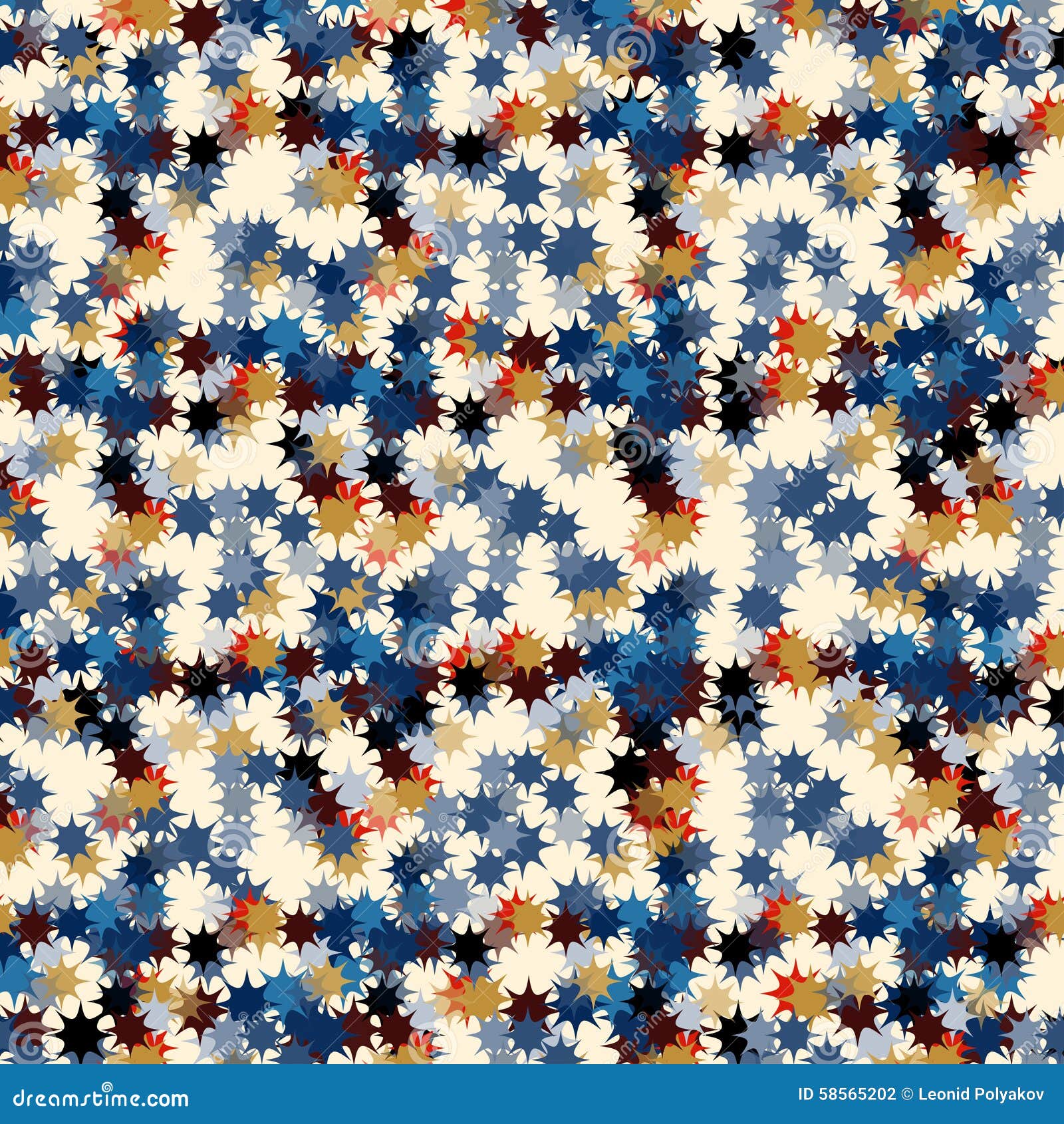 Abstract Colored Stars on a Light Background Stock Vector ...