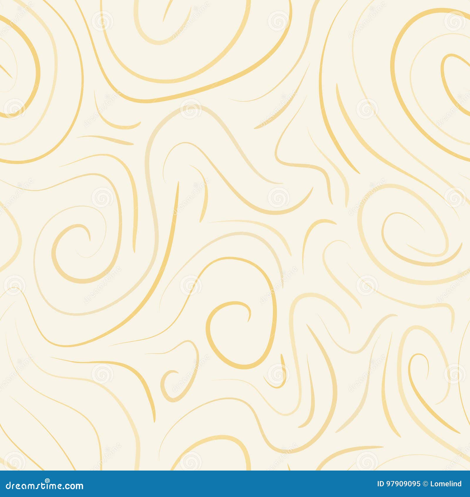 Abstract Colored Swirls Seamless Pattern Stock Illustration ...