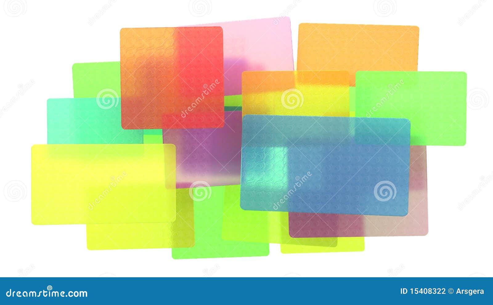 Abstract Colored Translucent Rectangles Stock Illustration ...