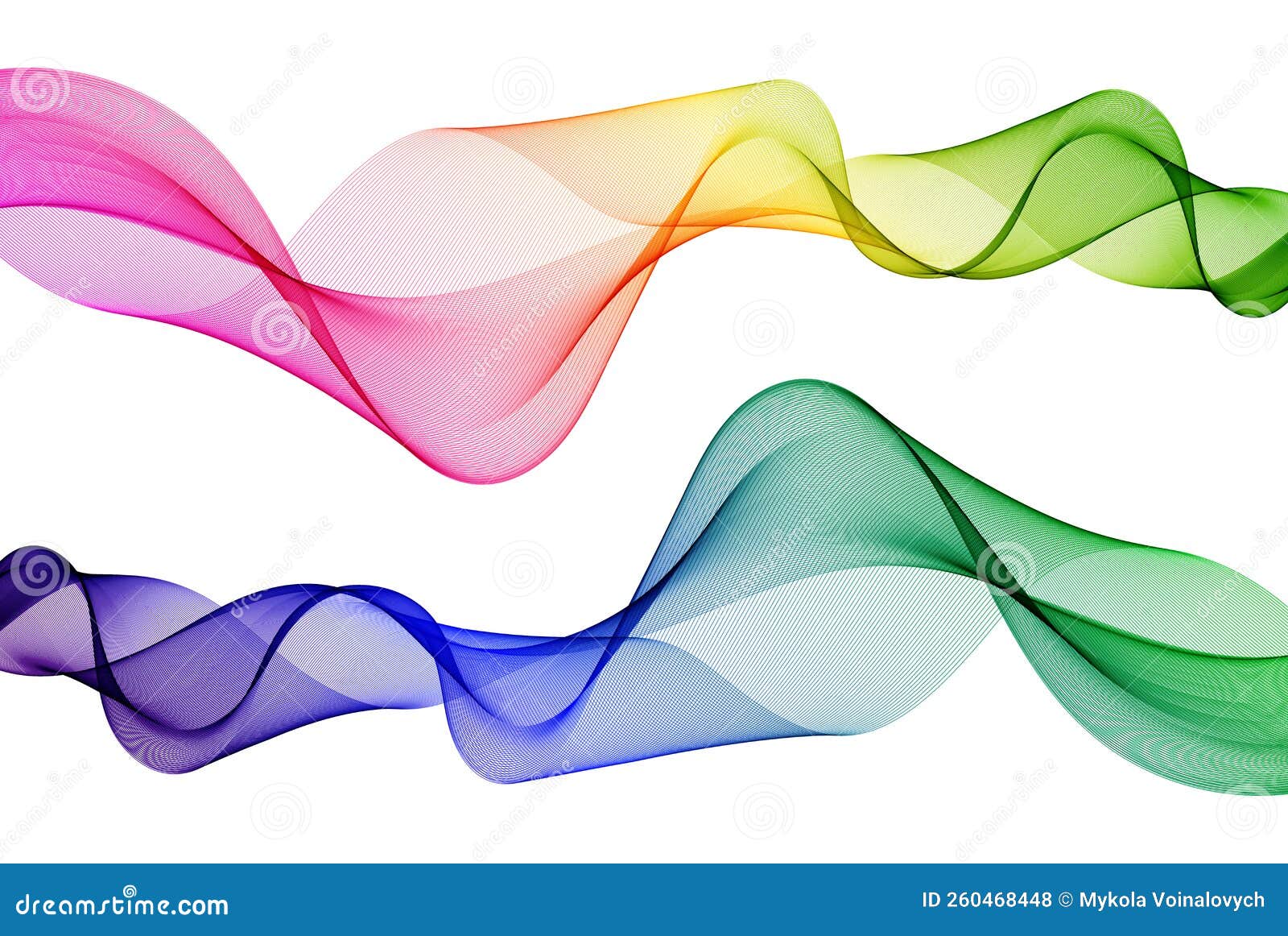 Abstract Colored Transparent Wave Background, Wave Horizontal Lines ...