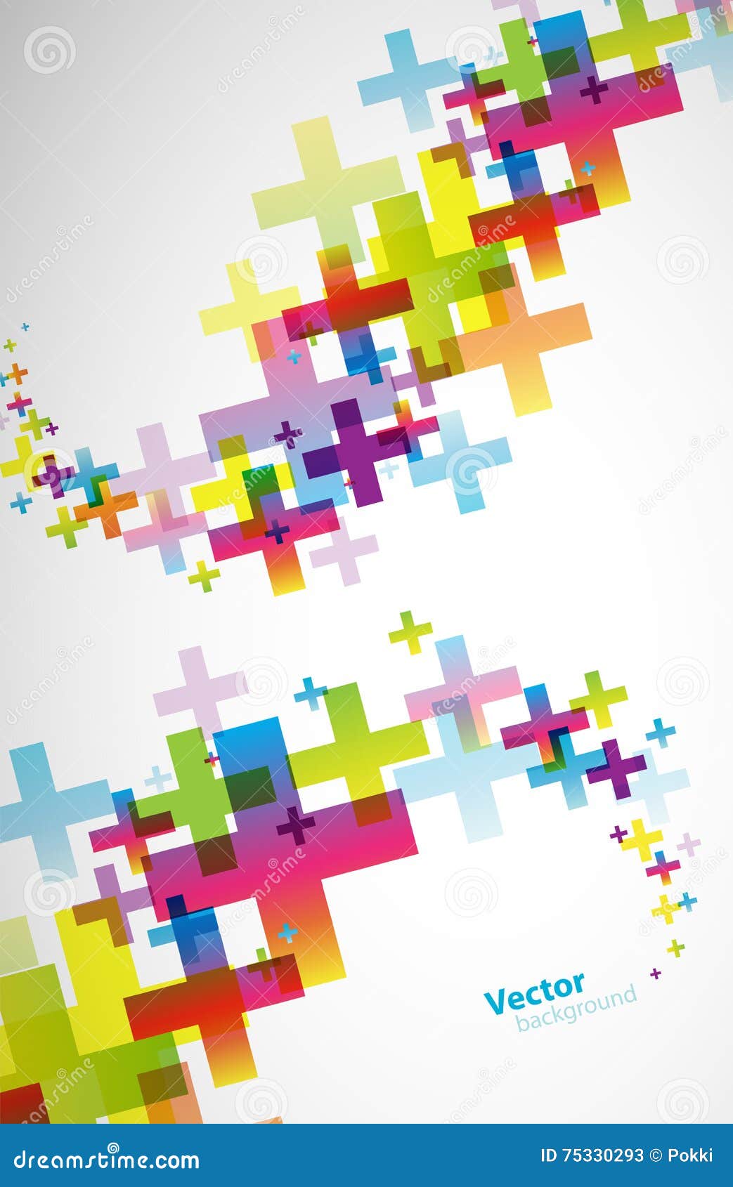 Abstract Colored Wallpaper with Plus Signs. Stock Vector - Illustration ...