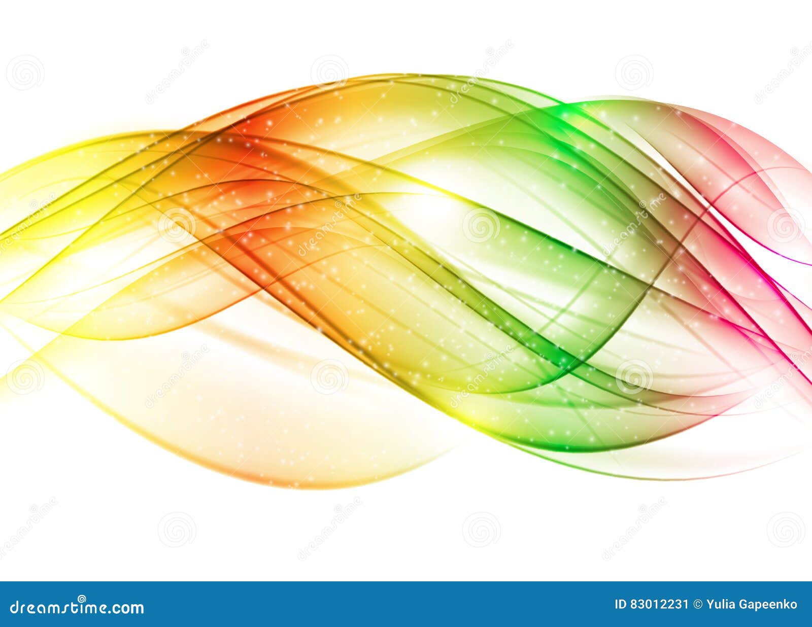 Abstract Colored Wave on Background. Vector Illustration Stock Vector ...