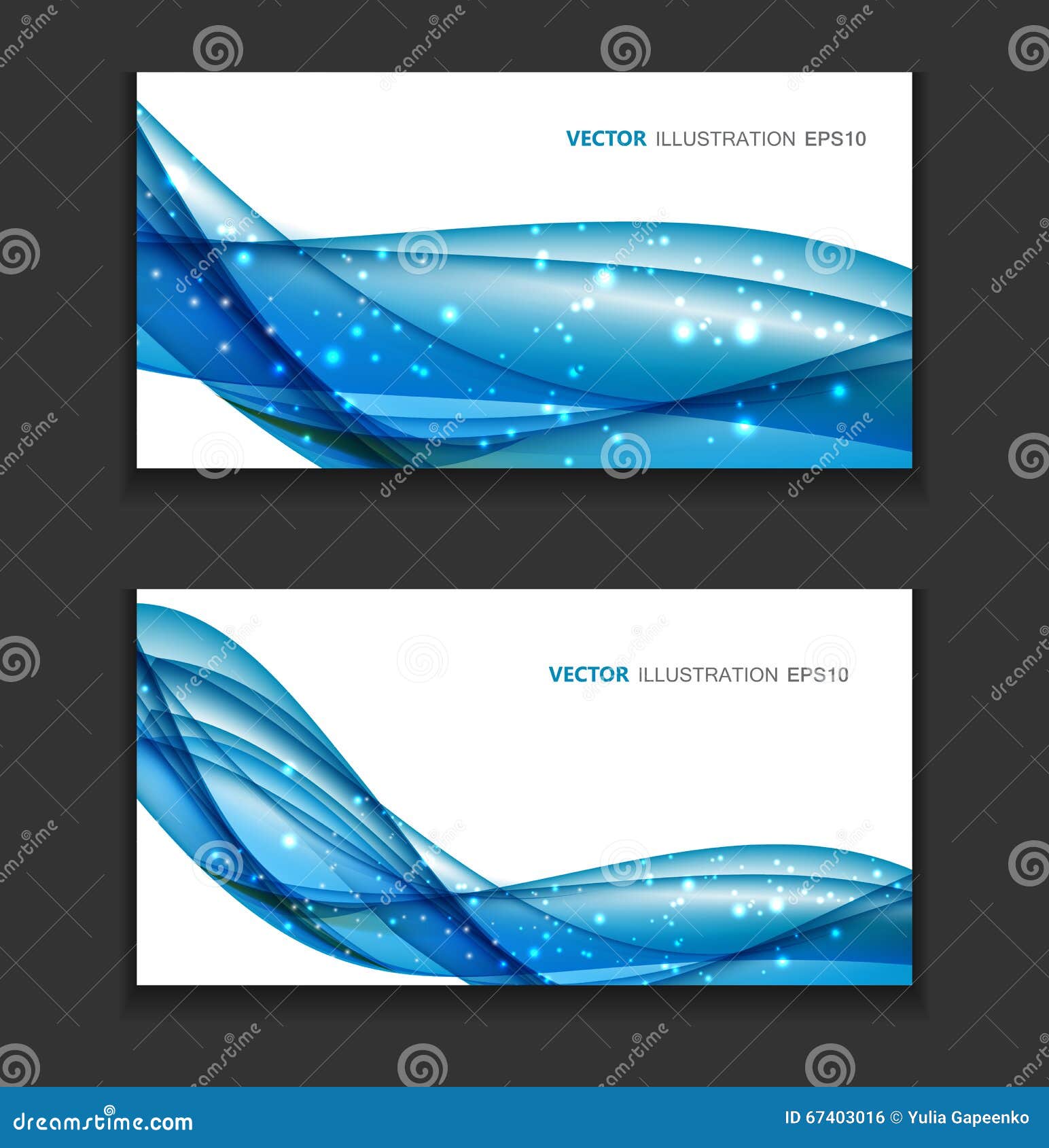 Abstract Colored Wave Card Background. Vector Illustration Stock Vector ...