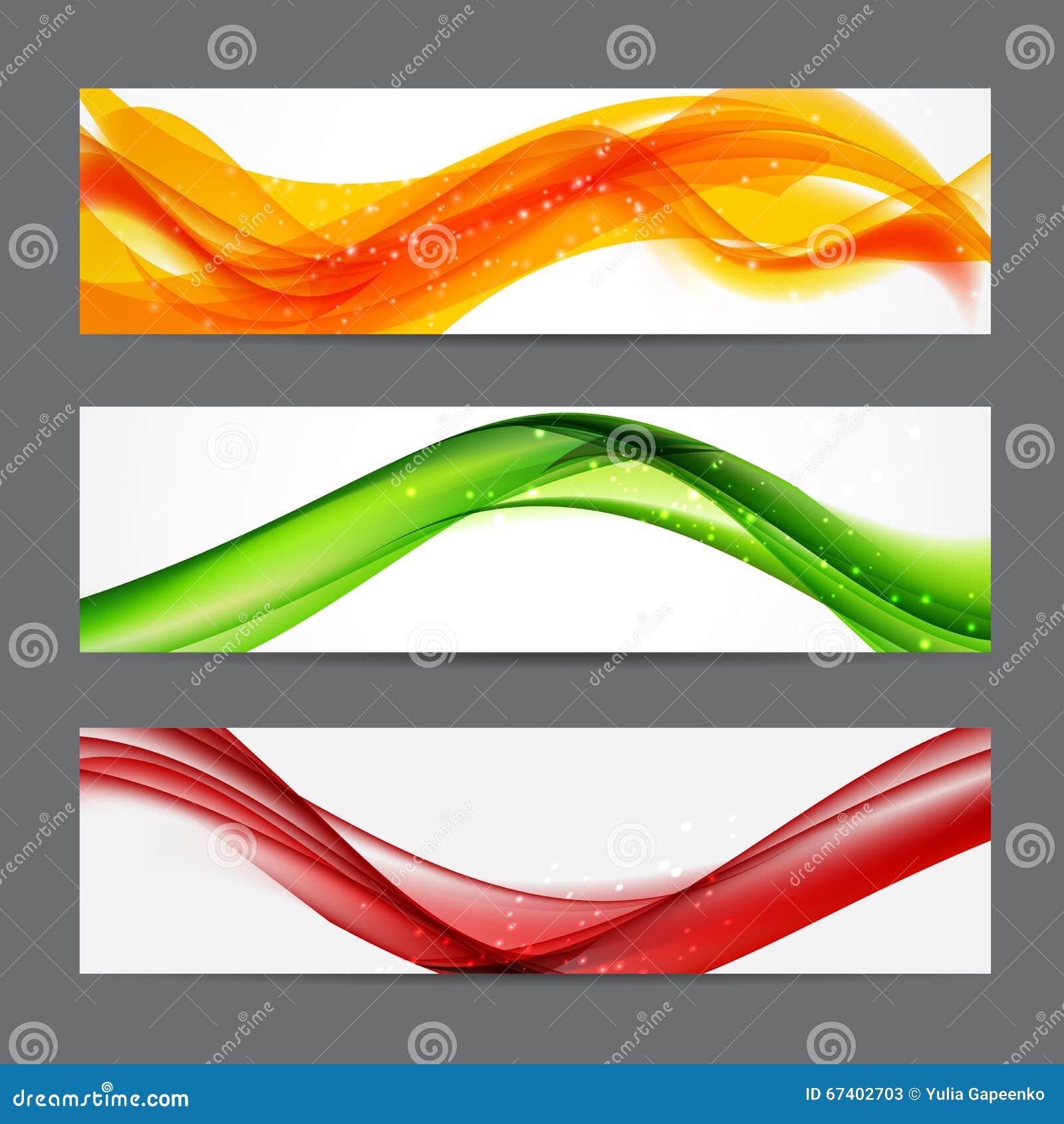 Abstract Colored Wave Header Background. Vector Illustration Stock ...