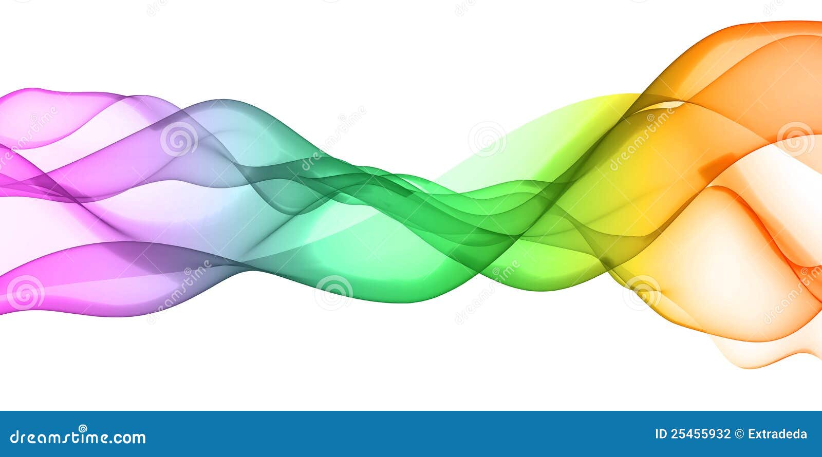 Abstract colored waves stock illustration. Illustration of orange ...