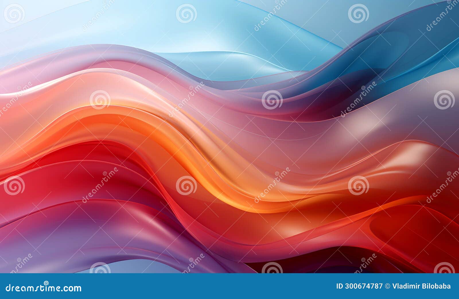 Abstract Colored Wavy Transparent Fabric Texture Stock Illustration ...