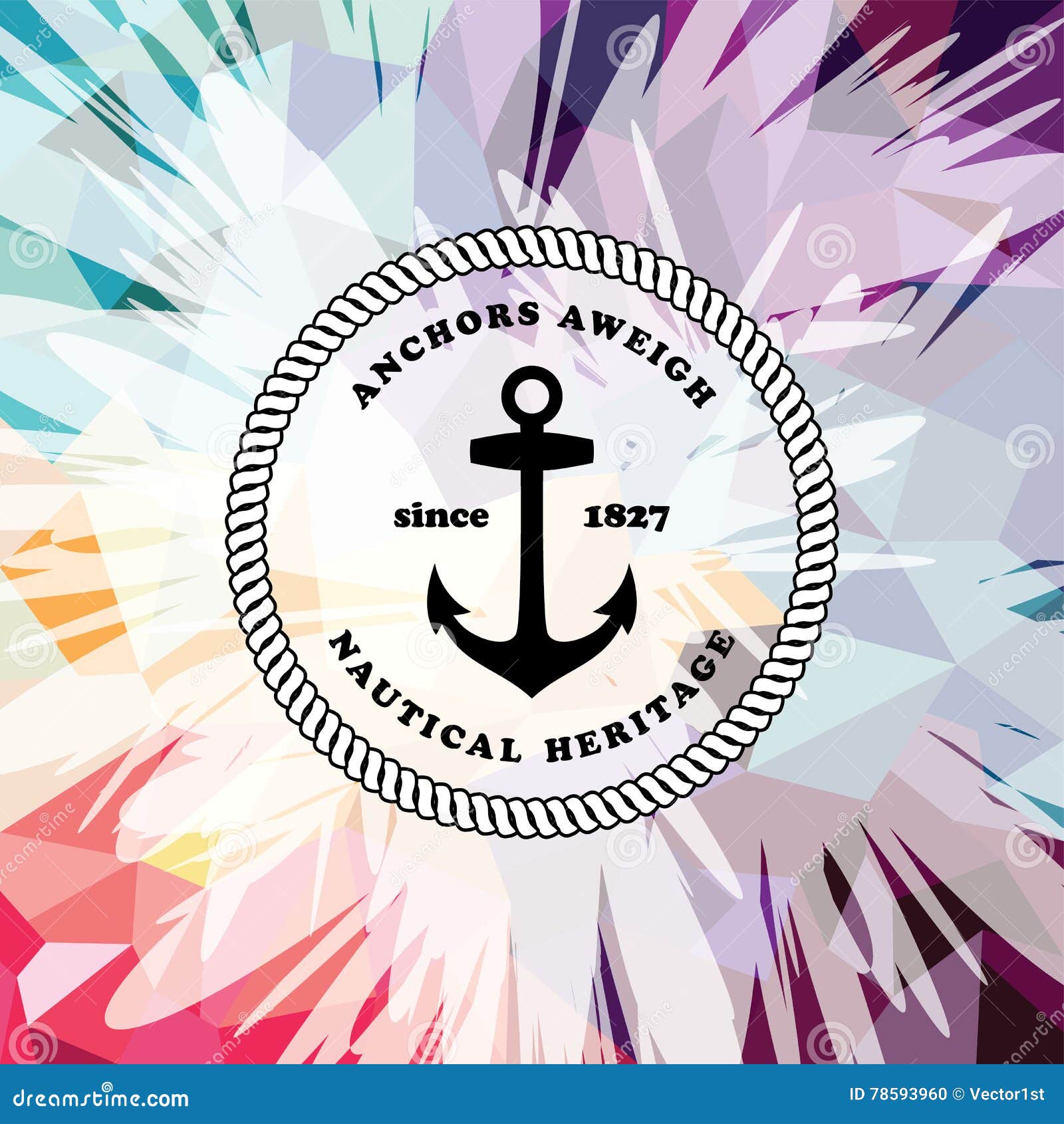 Colorful Anchor Isolated On White Background AI Generated Royalty-Free ...