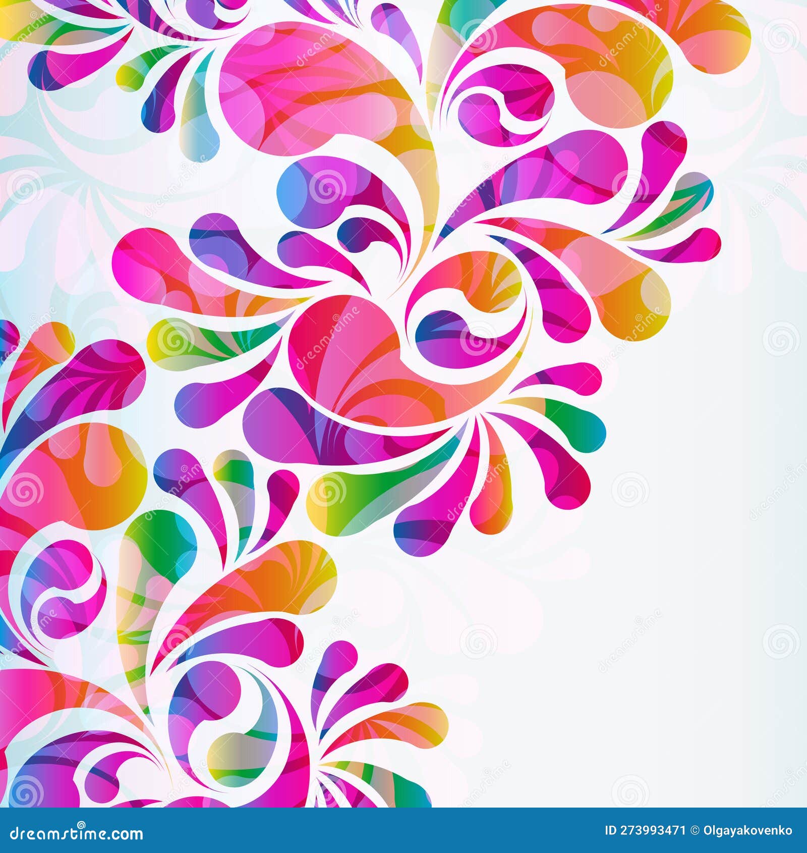 Abstract Colorful Arc-drop Background. Vector Stock Vector ...