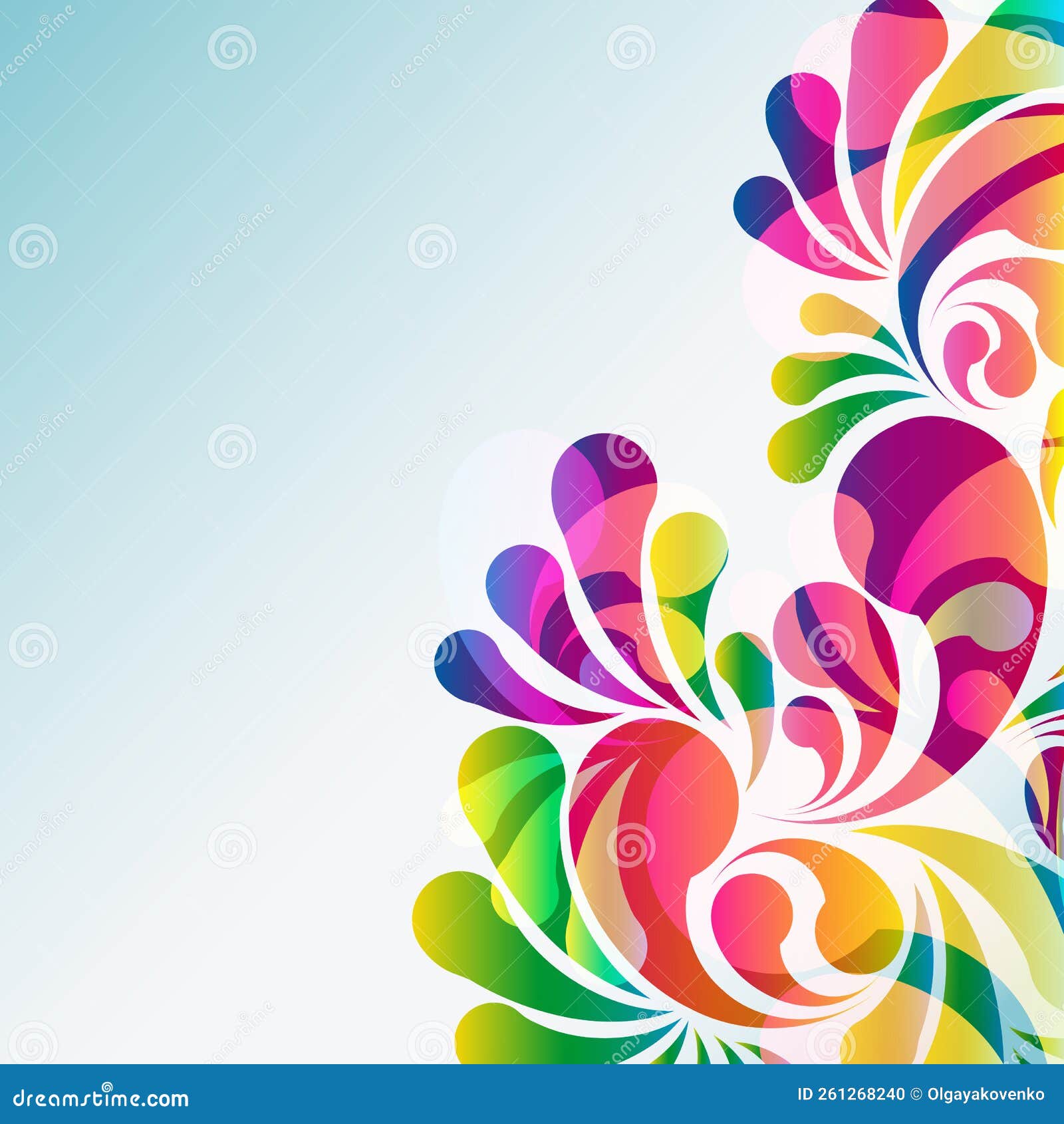Abstract Colorful Arc-drop Background. Vector Stock Vector ...