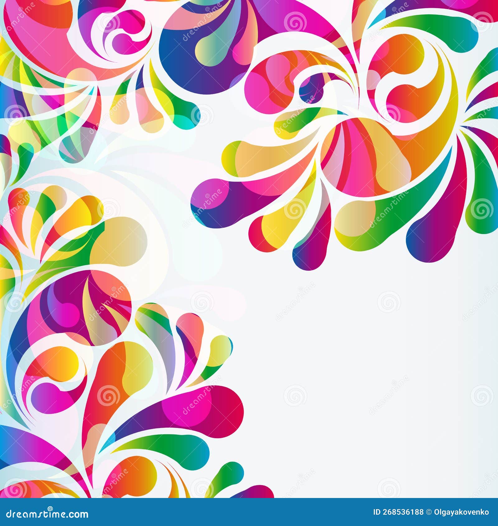 Abstract Colorful Arc-drop Background. Stock Vector - Illustration of ...