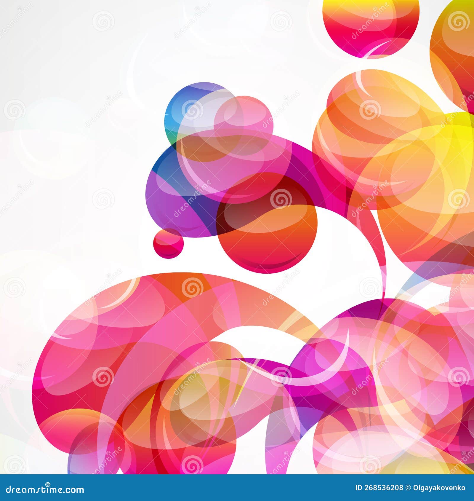 Abstract Colorful Arc-drop Background. Stock Vector - Illustration of ...