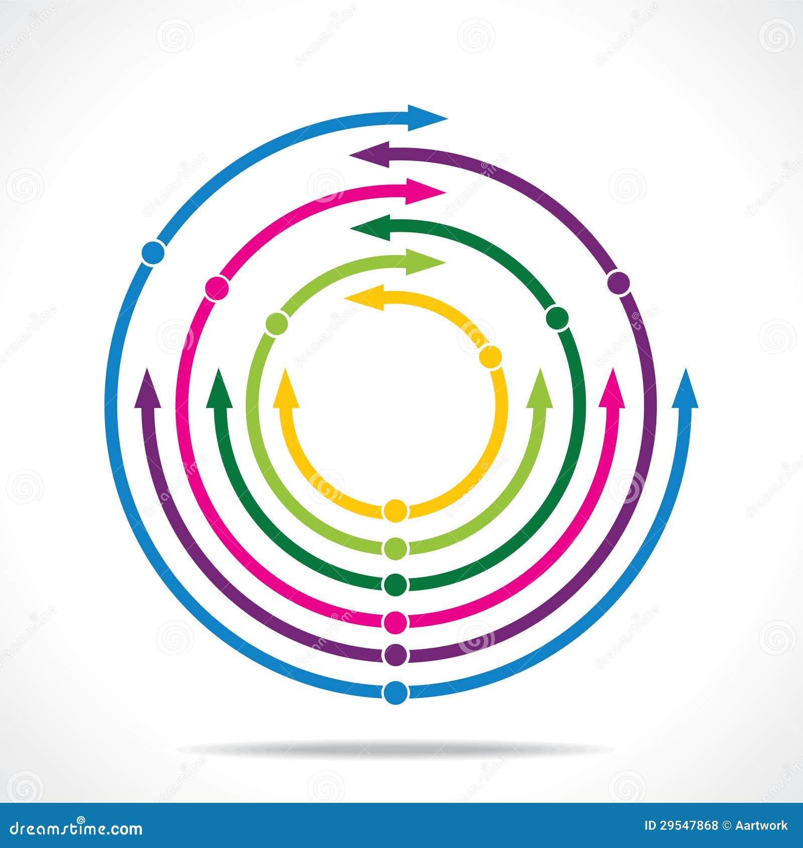 Abstract Colorful Arrow Icon Stock Vector - Illustration of green ...