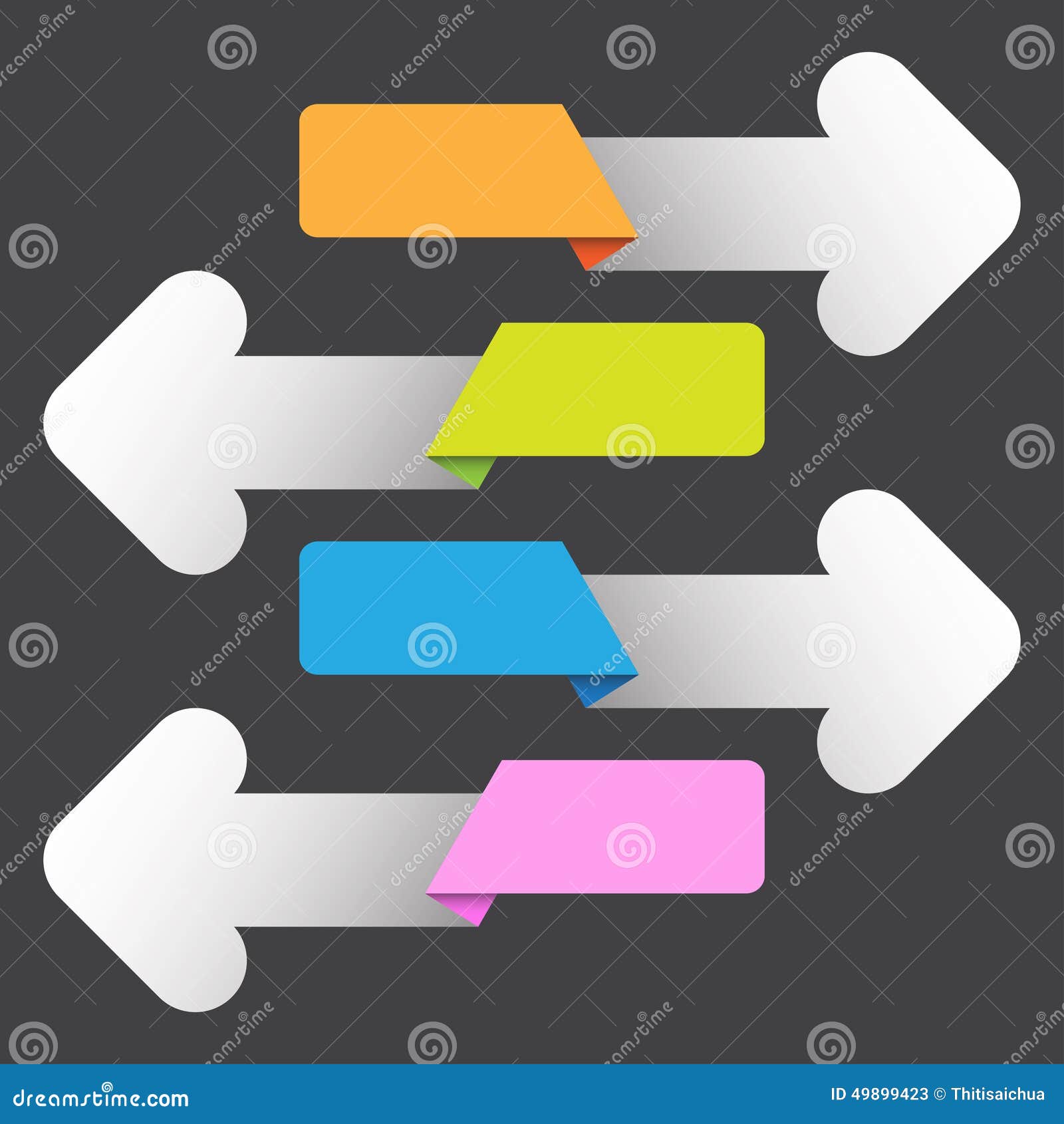 Abstract Colorful Arrow Label, Vector Work Stock Vector - Illustration ...