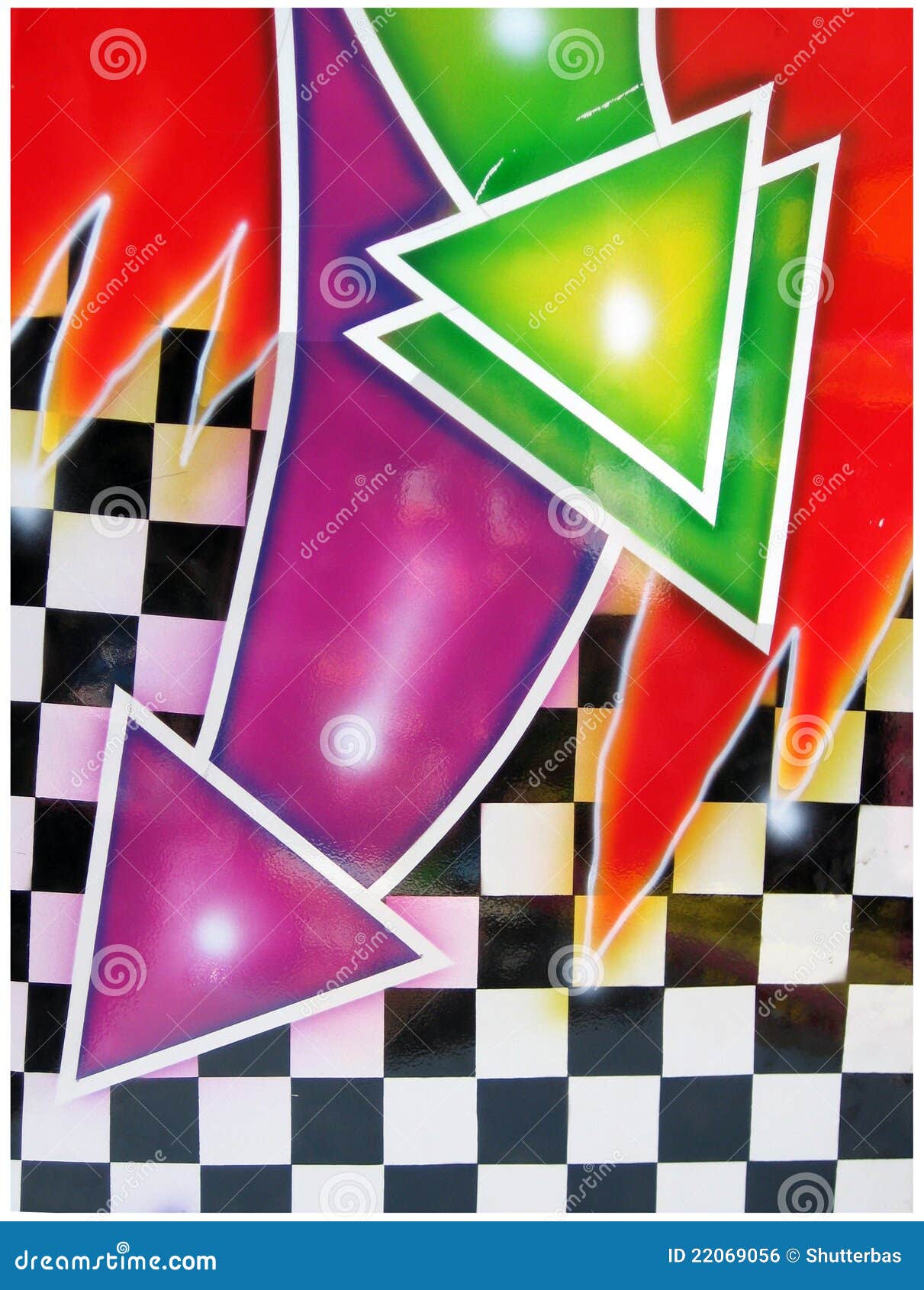 Abstract colorful arrows stock photo. Image of modern - 22069056