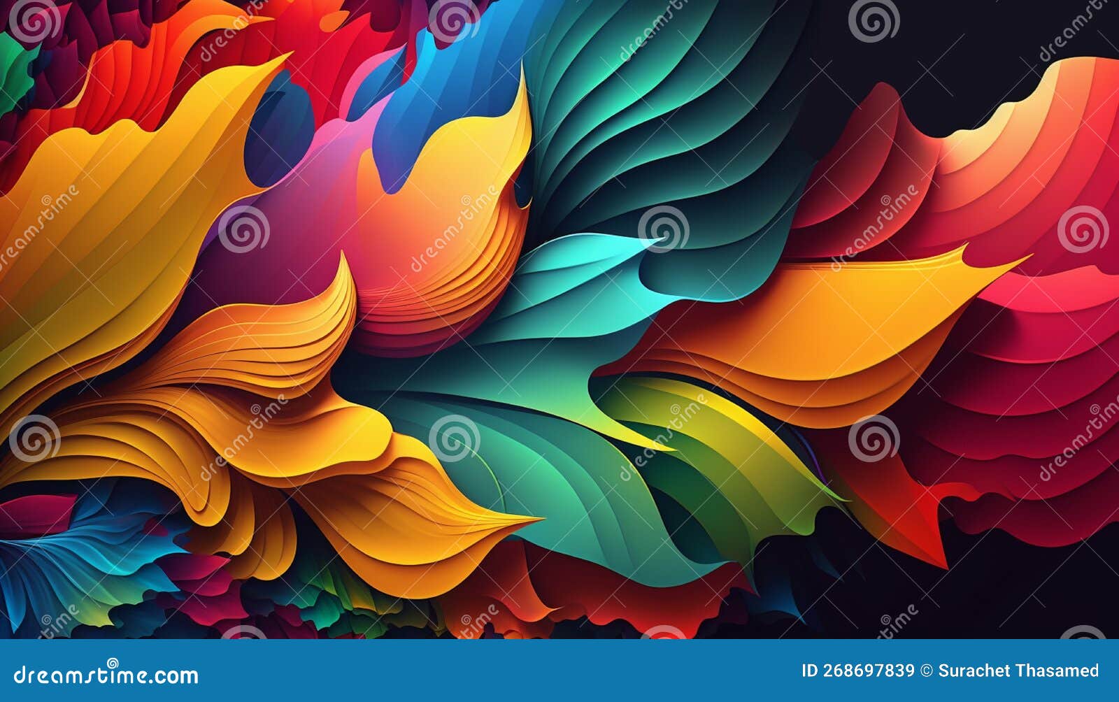 Abstract Colorful Art Background Stock Illustration - Illustration of ...