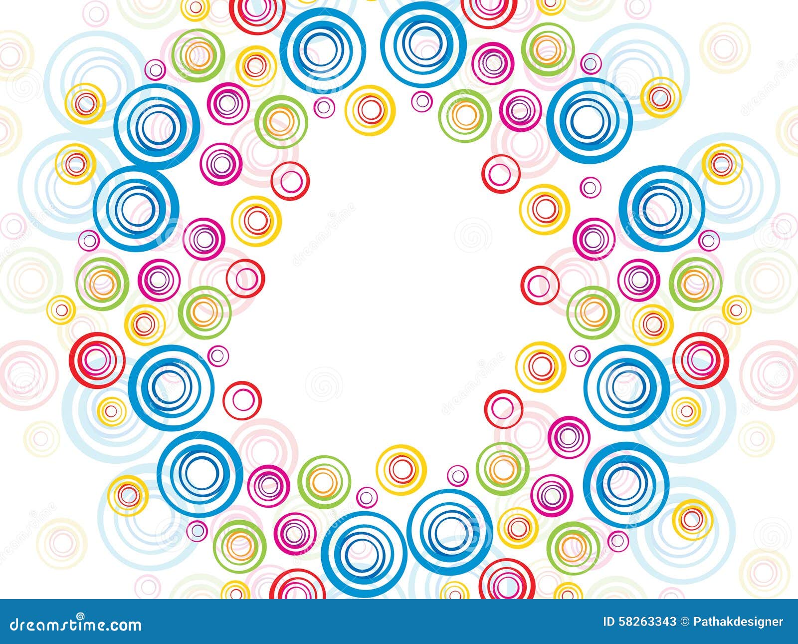 Abstract Colorful Artistic Rainbow Circle Stock Vector - Illustration ...