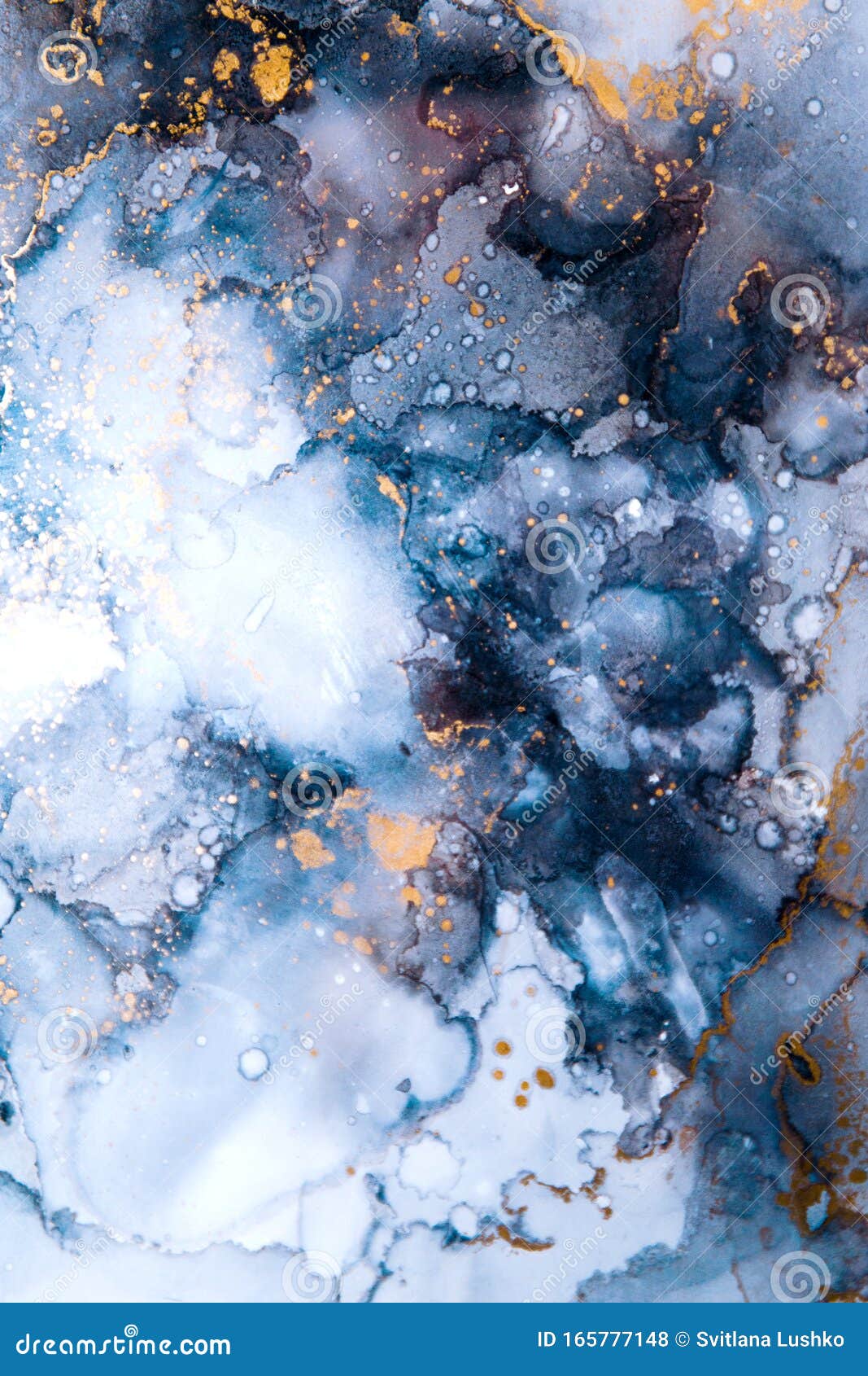 Abstract Colorful Background. Abstraction of Alcohol Inks Stock Photo ...